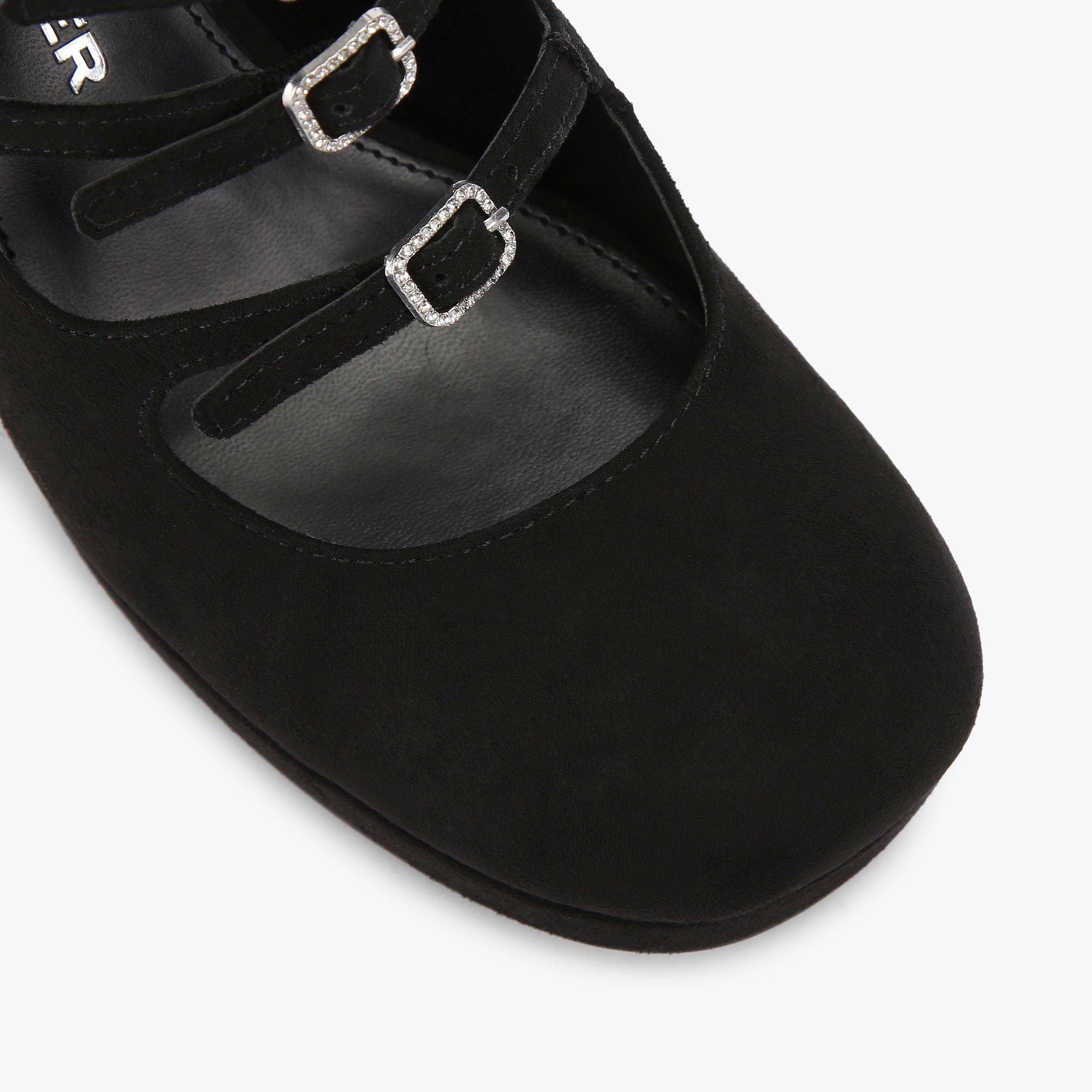 FLAWLESS Black Fabric Platform Mary Jane by KG KURT GEIGER