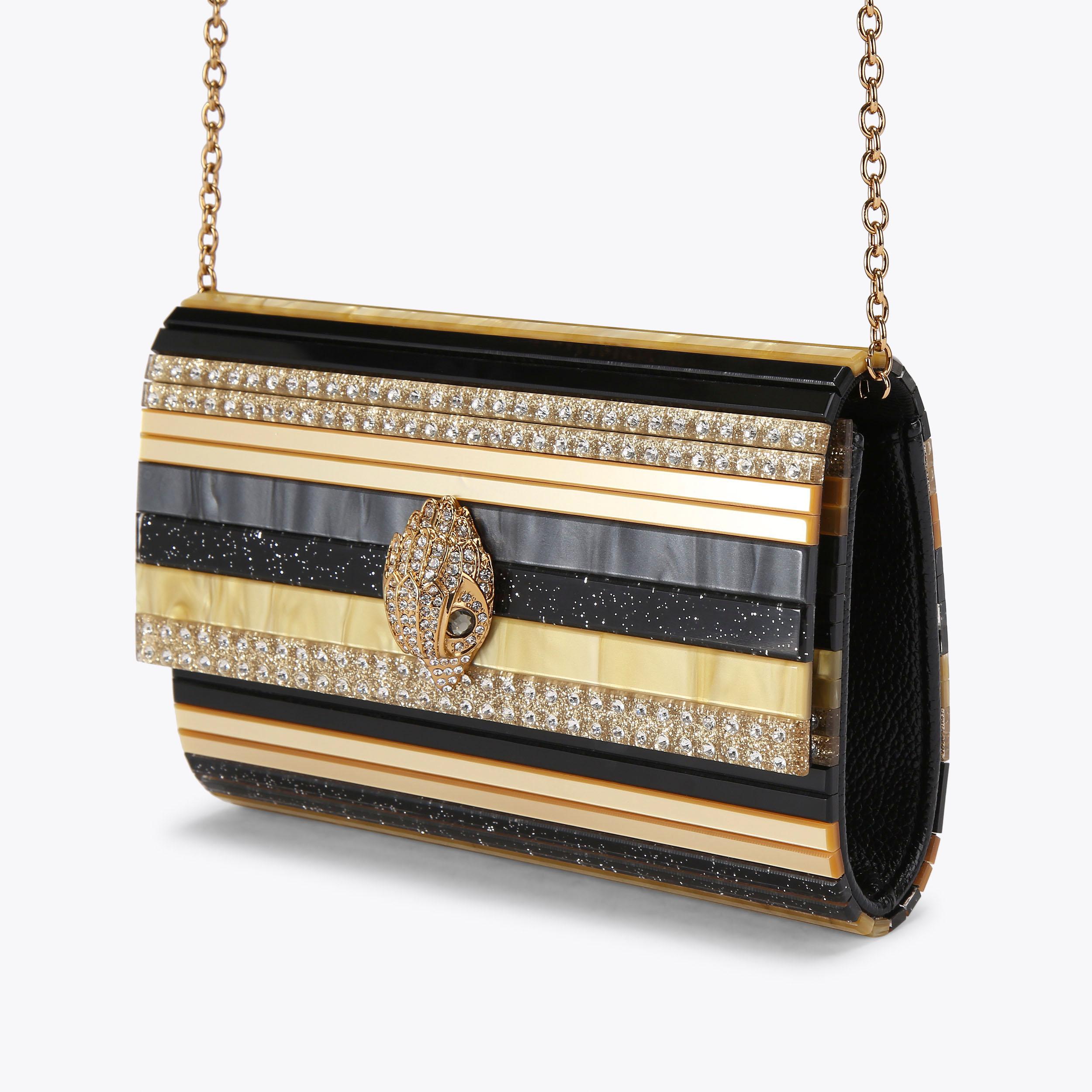 PARTY EAGLE CLUTCH Panelled Clutch Bag by KURT GEIGER LONDON