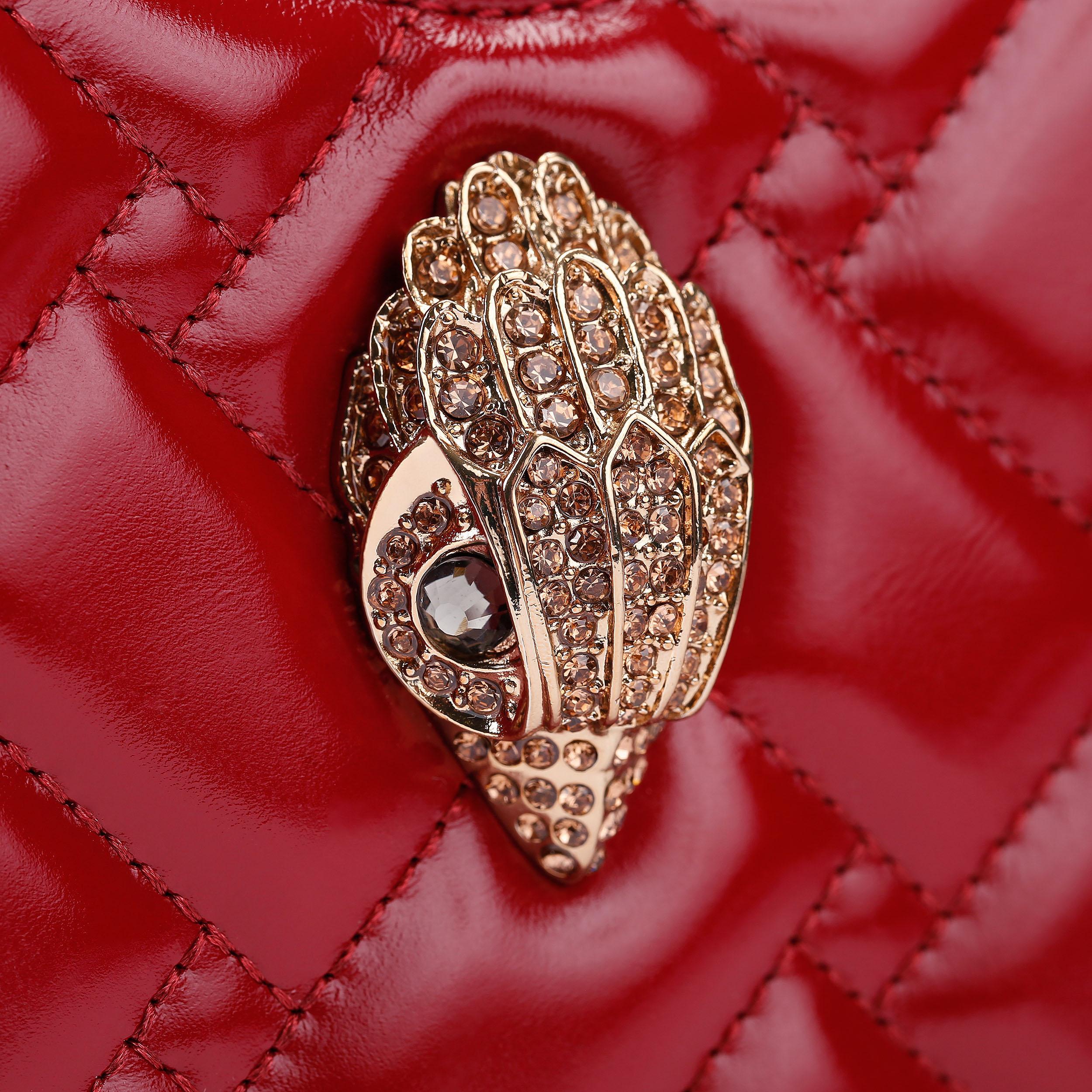 KENSINGTON HEART X BODY Red Patent Cross Body Heart Bag by KURT GEIGER ...