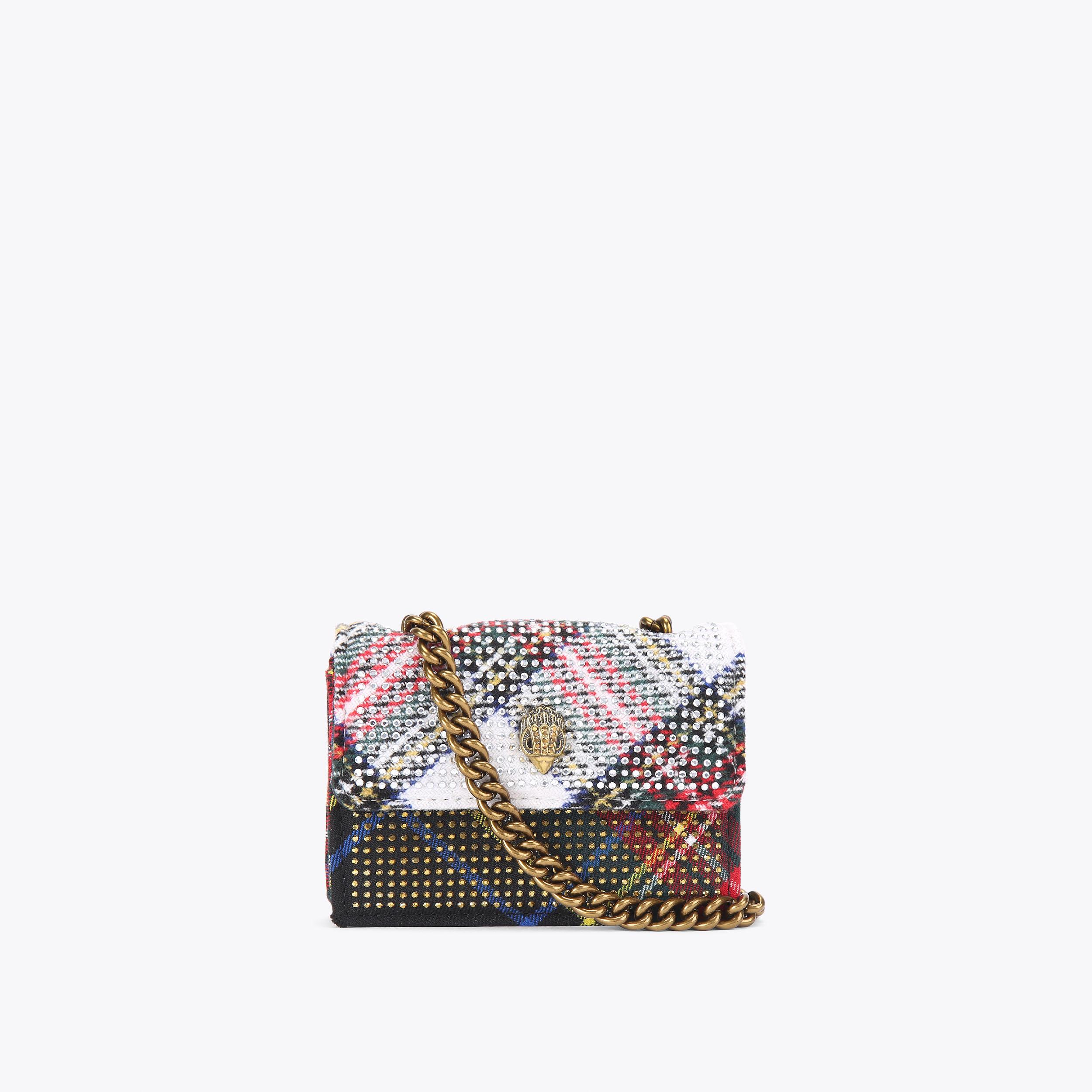 MICRO KENSINGTON Tartan Micro Cross Body Bag by KURT GEIGER LONDON