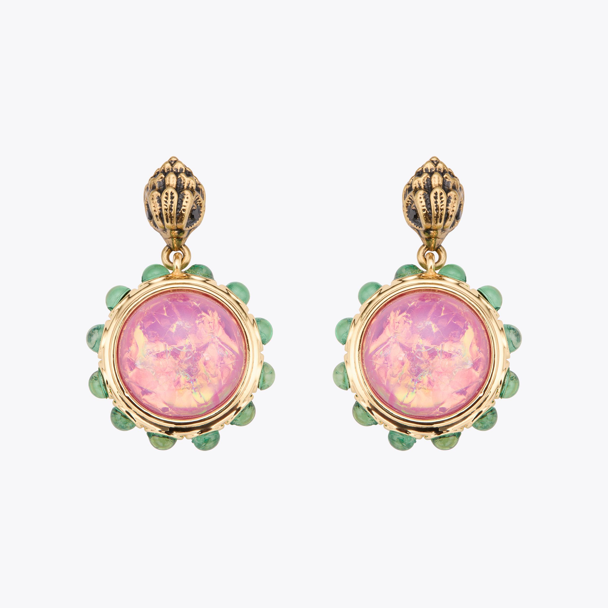 REGENCY SM DROP EARRING Opal Stud Drop Earrings by KURT GEIGER LONDON
