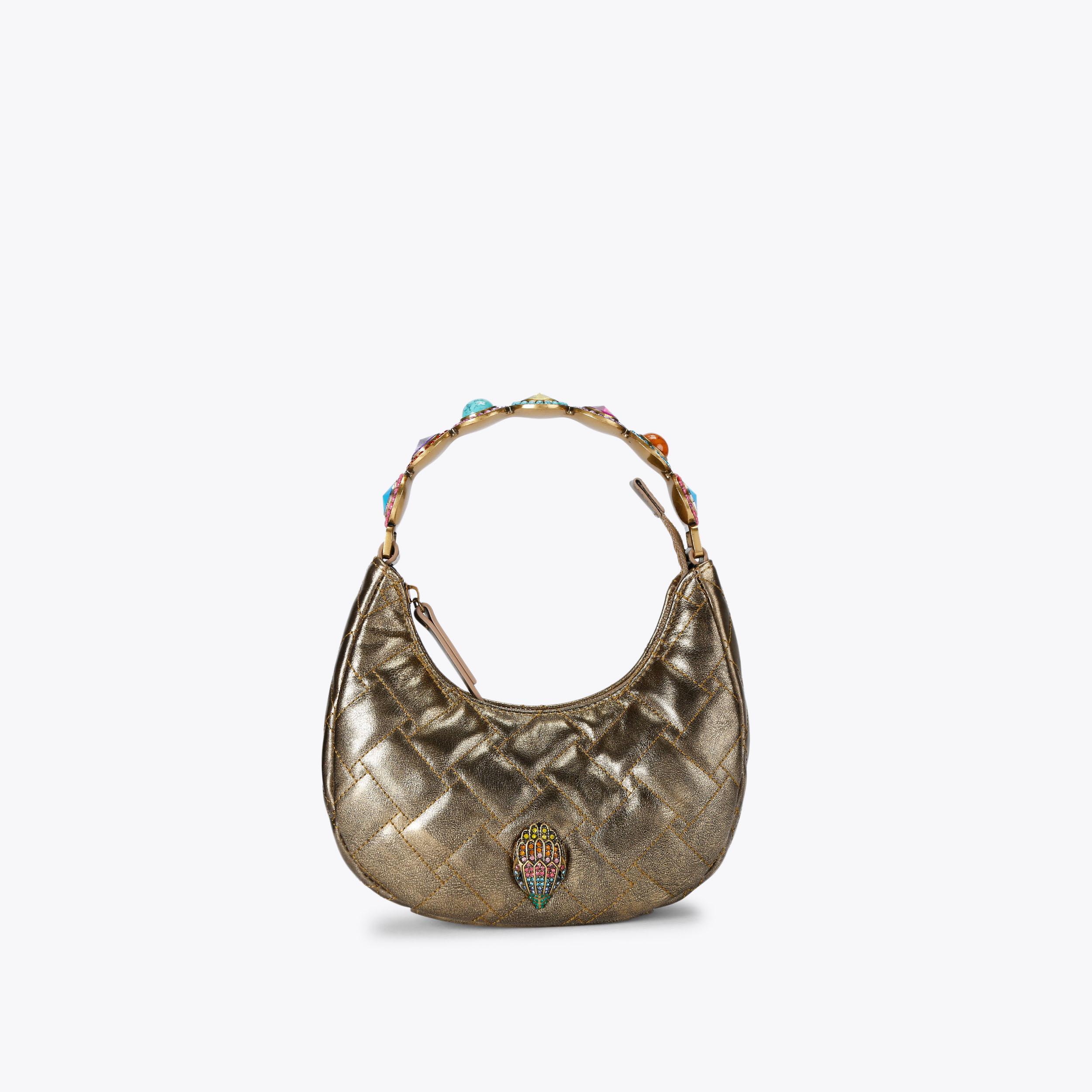 SM OCTAVIA MOONBAG Small Bronze Half Moon Bag by KURT GEIGER LONDON