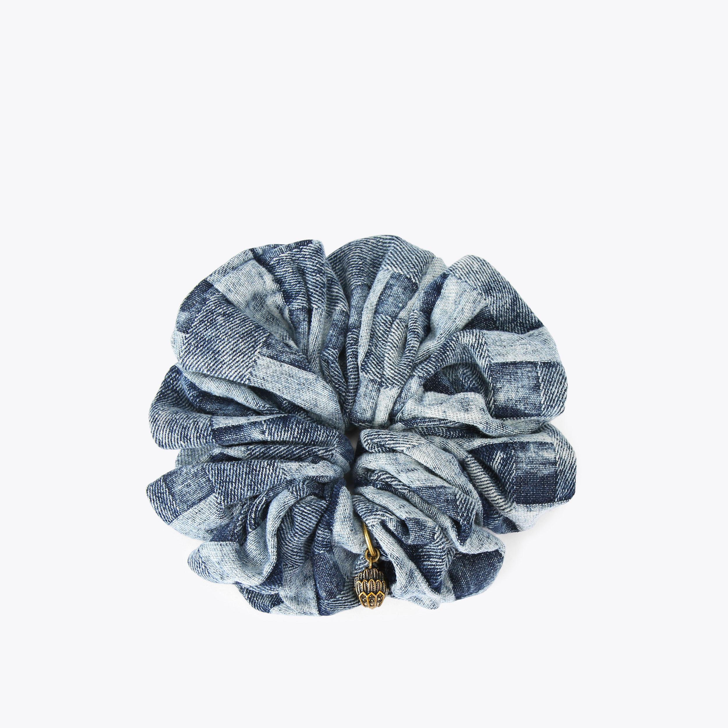 DENIM SCRUNCHIE Denim Scrunchie by KURT GEIGER LONDON