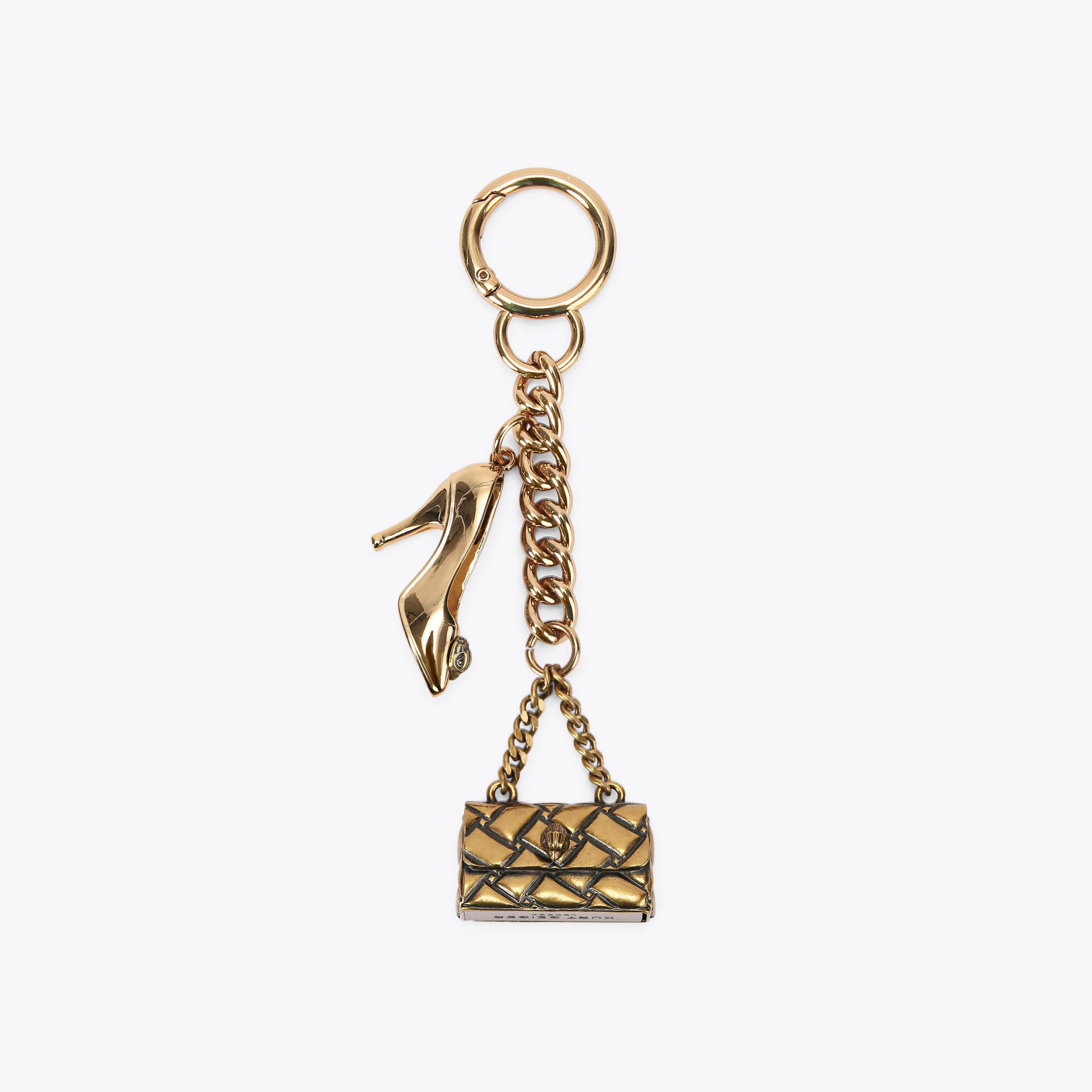 2CHARM KENSINGTON KEYRING Brass Keyring by KURT GEIGER LONDON