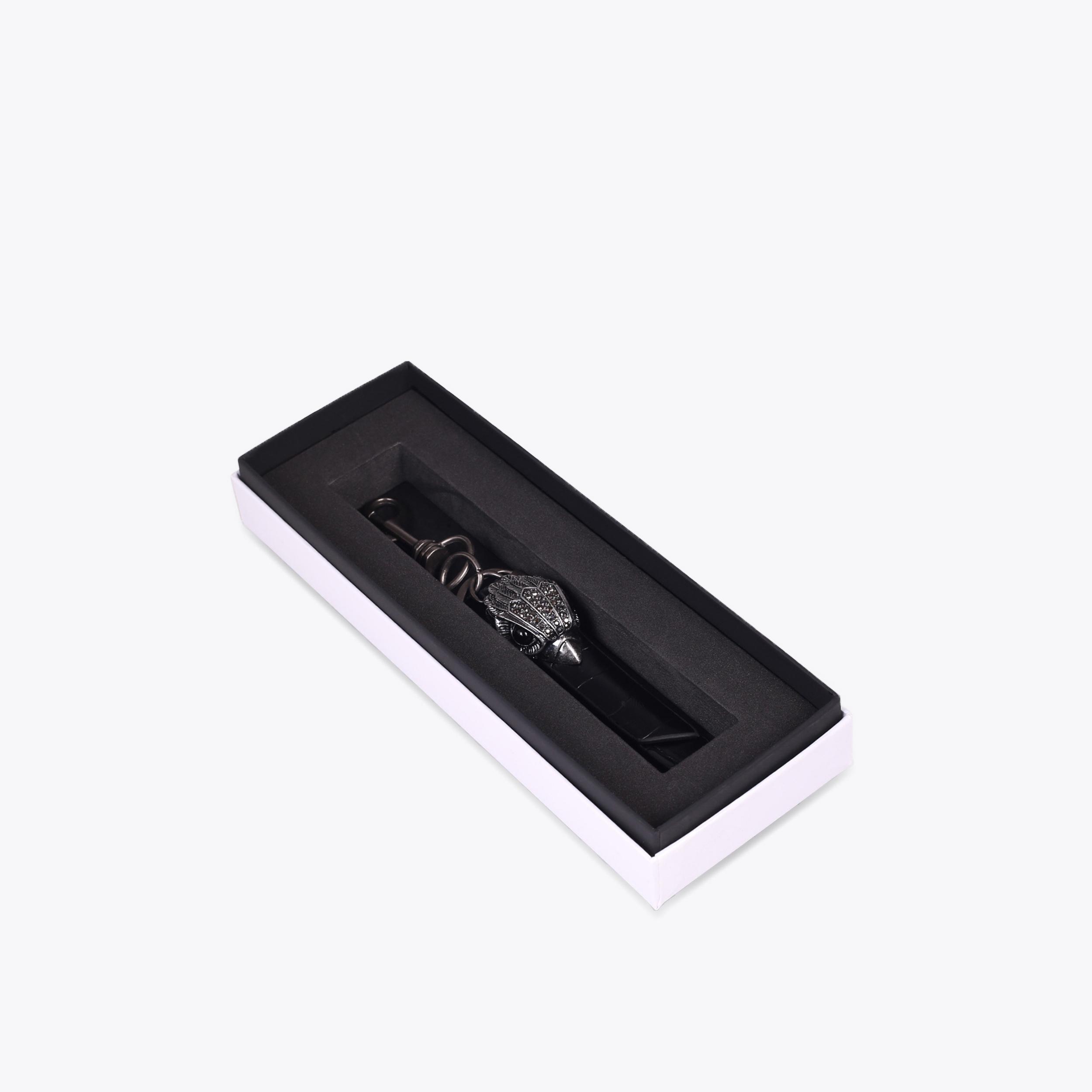 EAGLE KEYRING GIFT BOX Black Silver Eagle Charm In Gift Box by KURT ...
