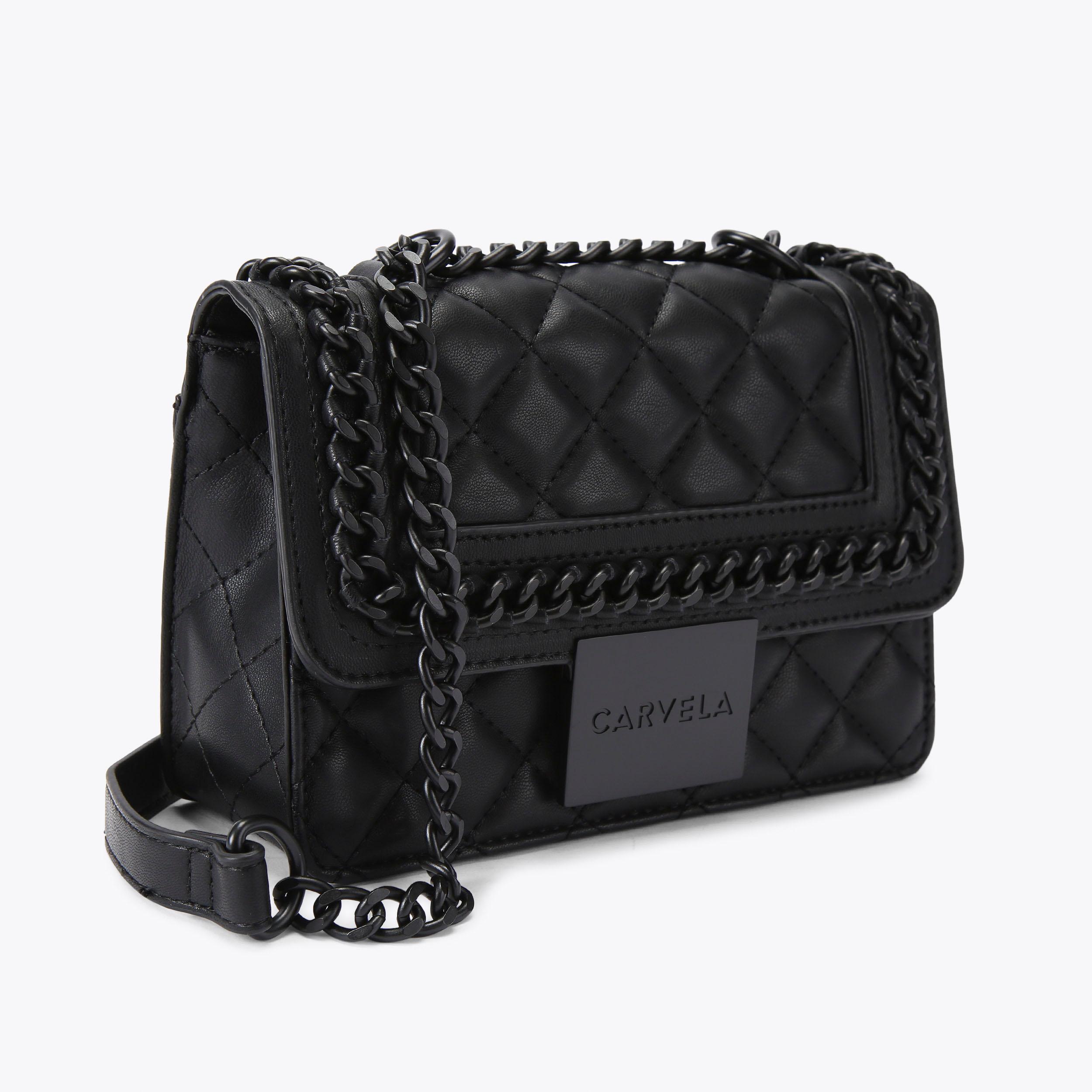 MINI BAILEY DRENCH Black Drench Cross Body Bag by CARVELA