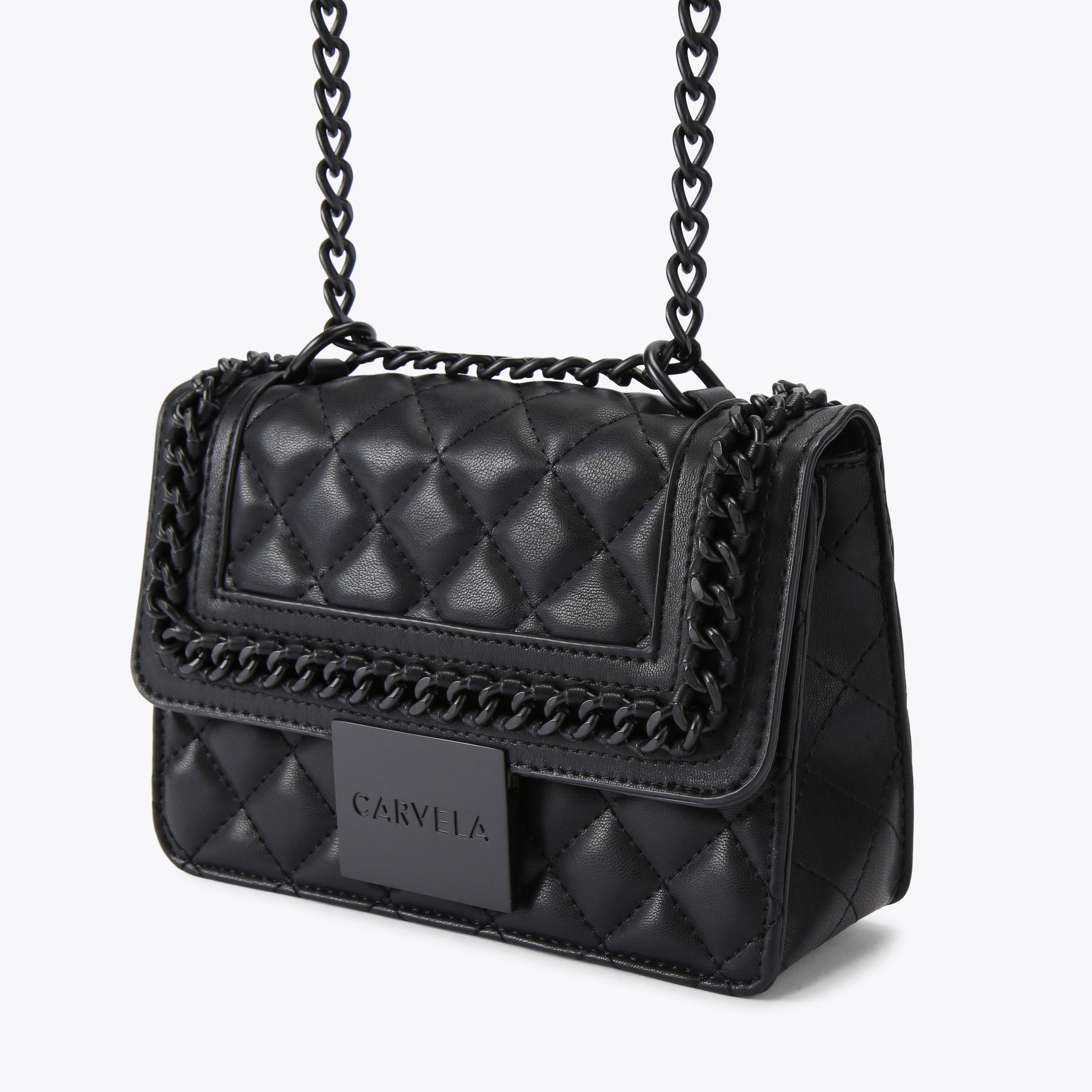 MINI BAILEY DRENCH Black Drench Cross Body Bag by CARVELA