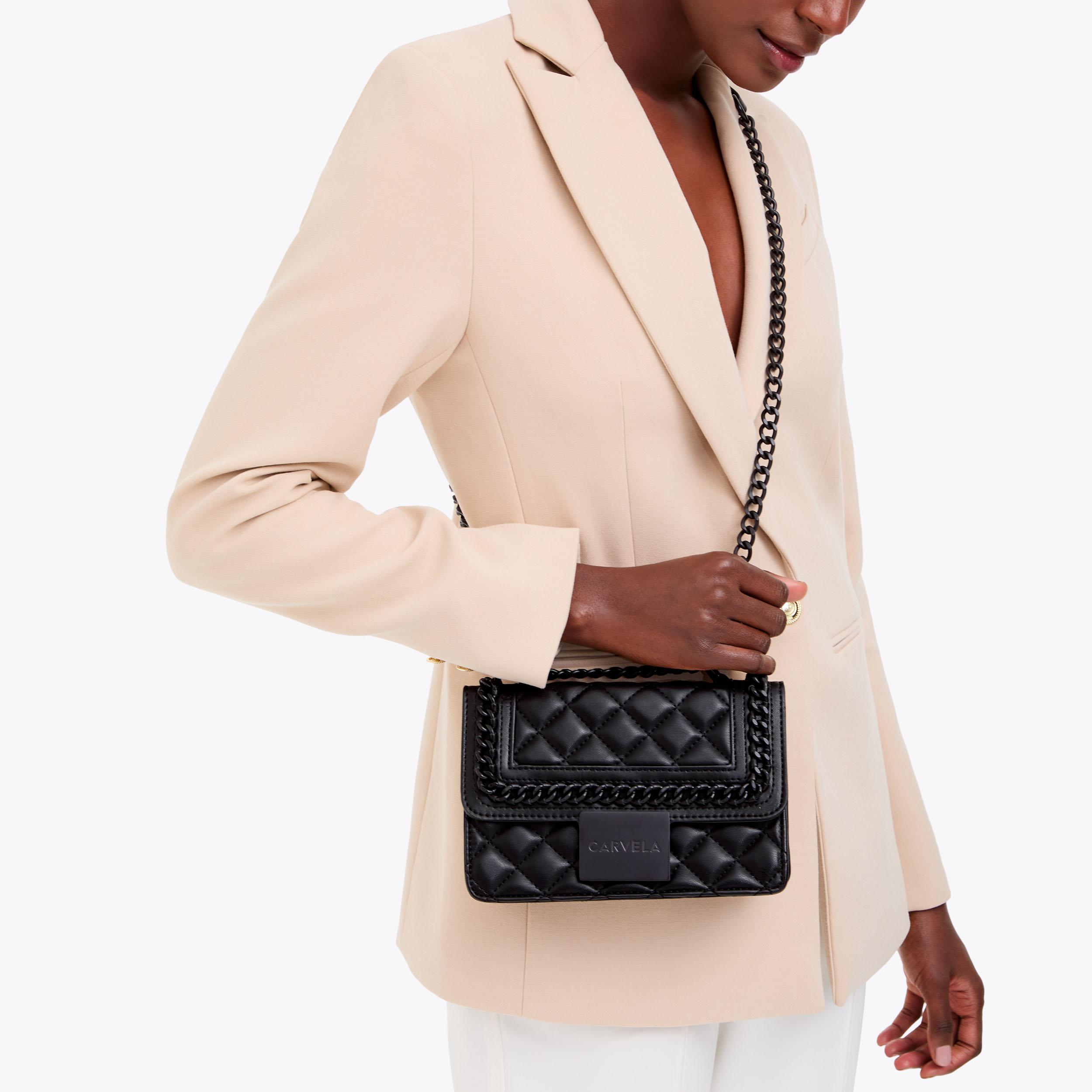 MINI BAILEY DRENCH Black Drench Cross Body Bag by CARVELA