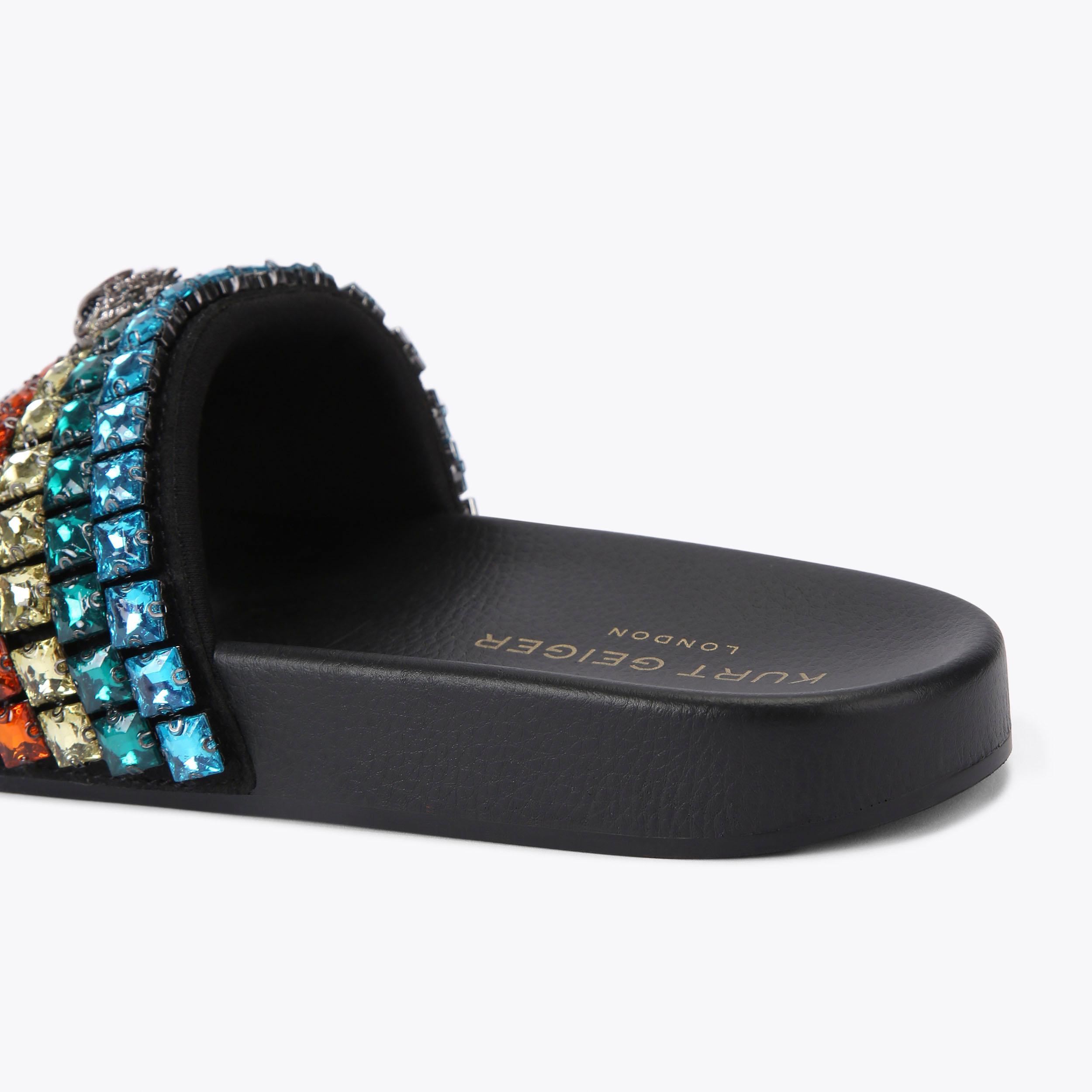 MEENA EAGLE JEWEL Rainbow Crystal Sandal by KURT GEIGER LONDON