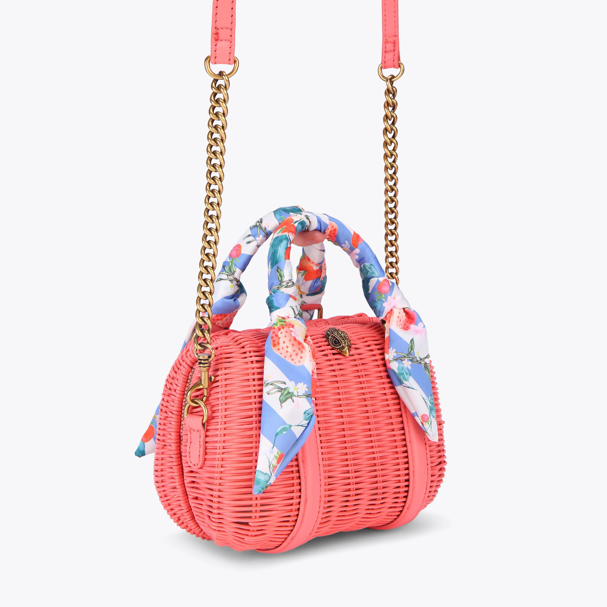 KENSINGTON BASKET BOSTON Sugar Coral Basket Bag by KURT GEIGER LONDON