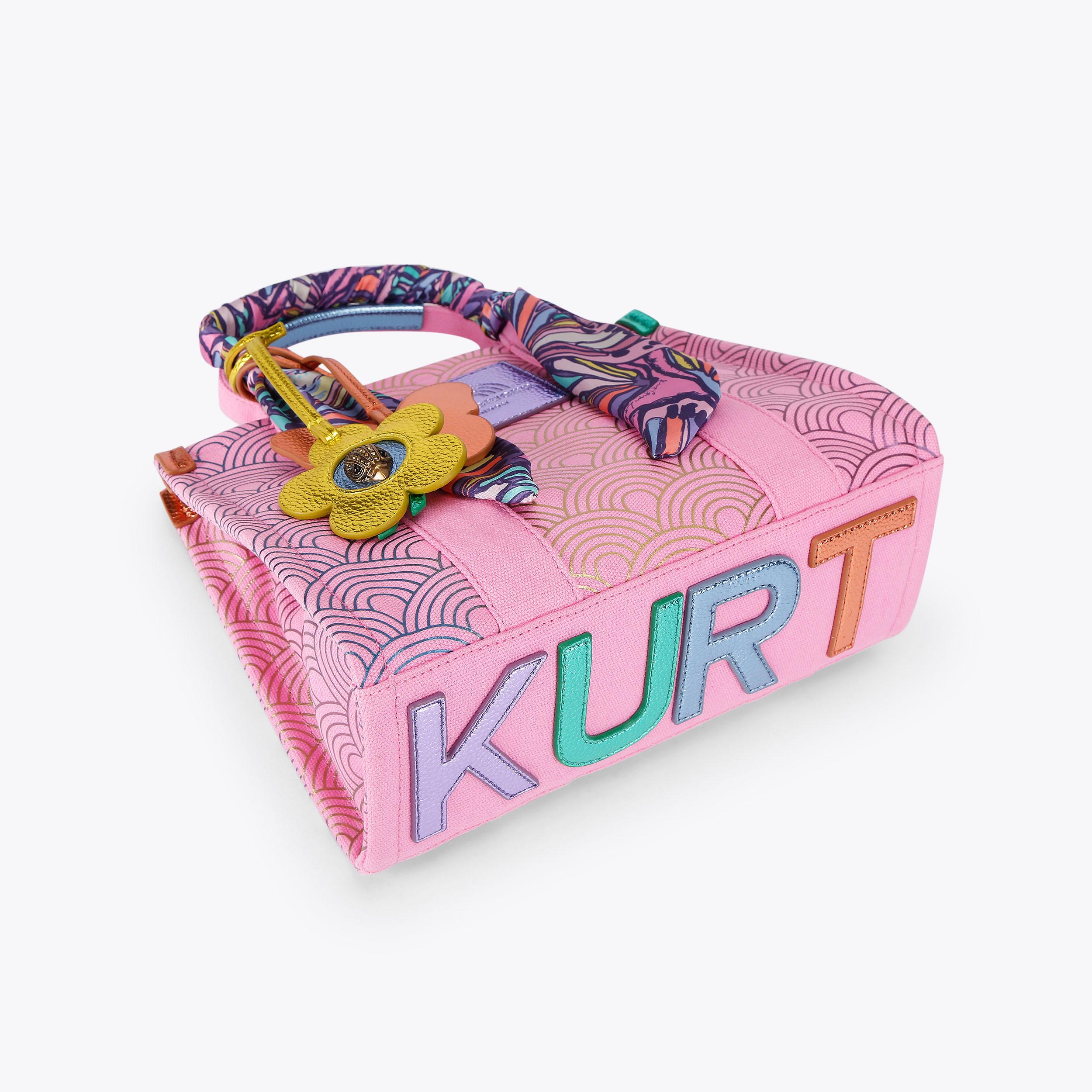 SMALL SOUTHBANK TOTE Pink Canvas Tote Bag by Kurt Geiger London