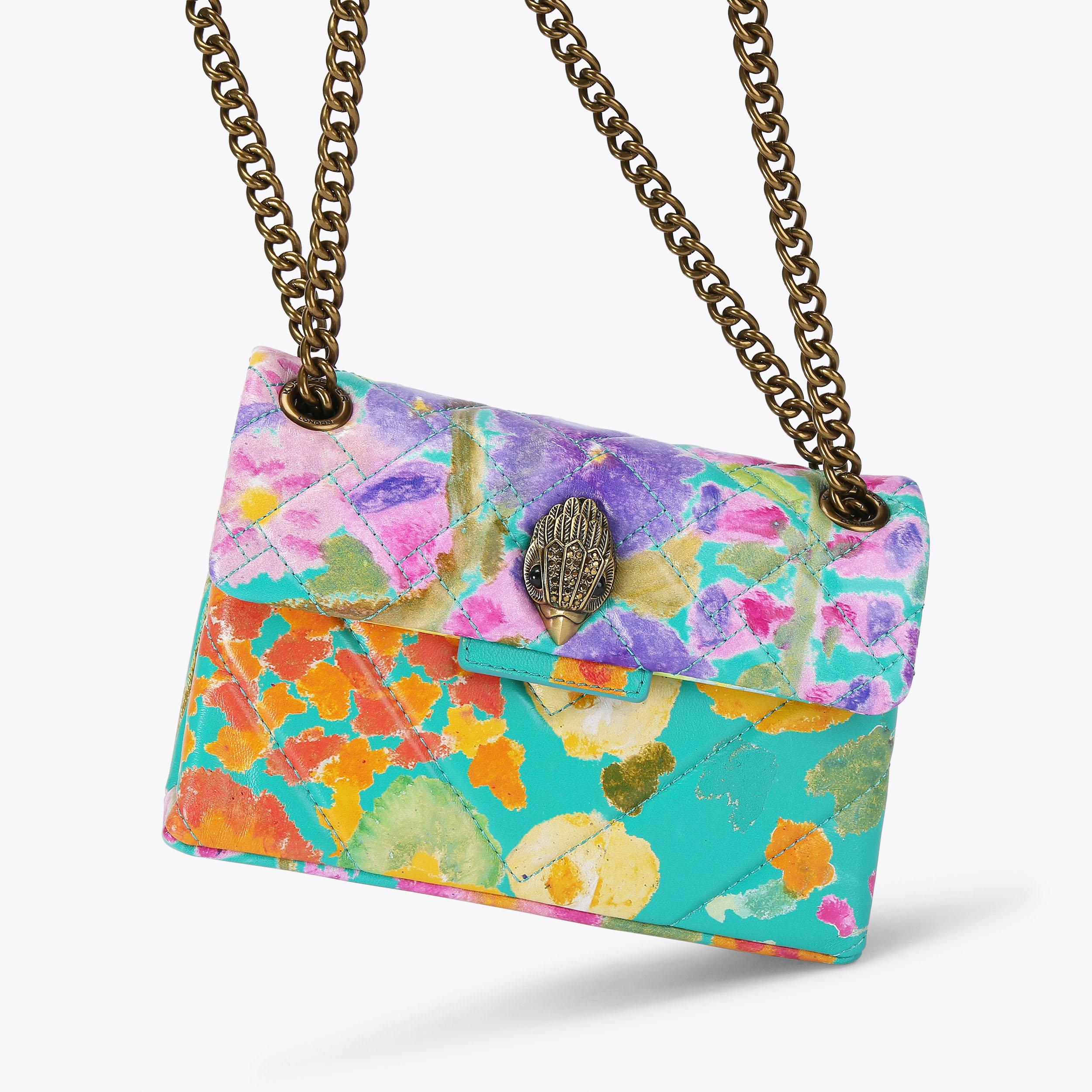 LEATHER MINI KENSINGTON Floral Printed Mini Bag by KURT GEIGER LONDON