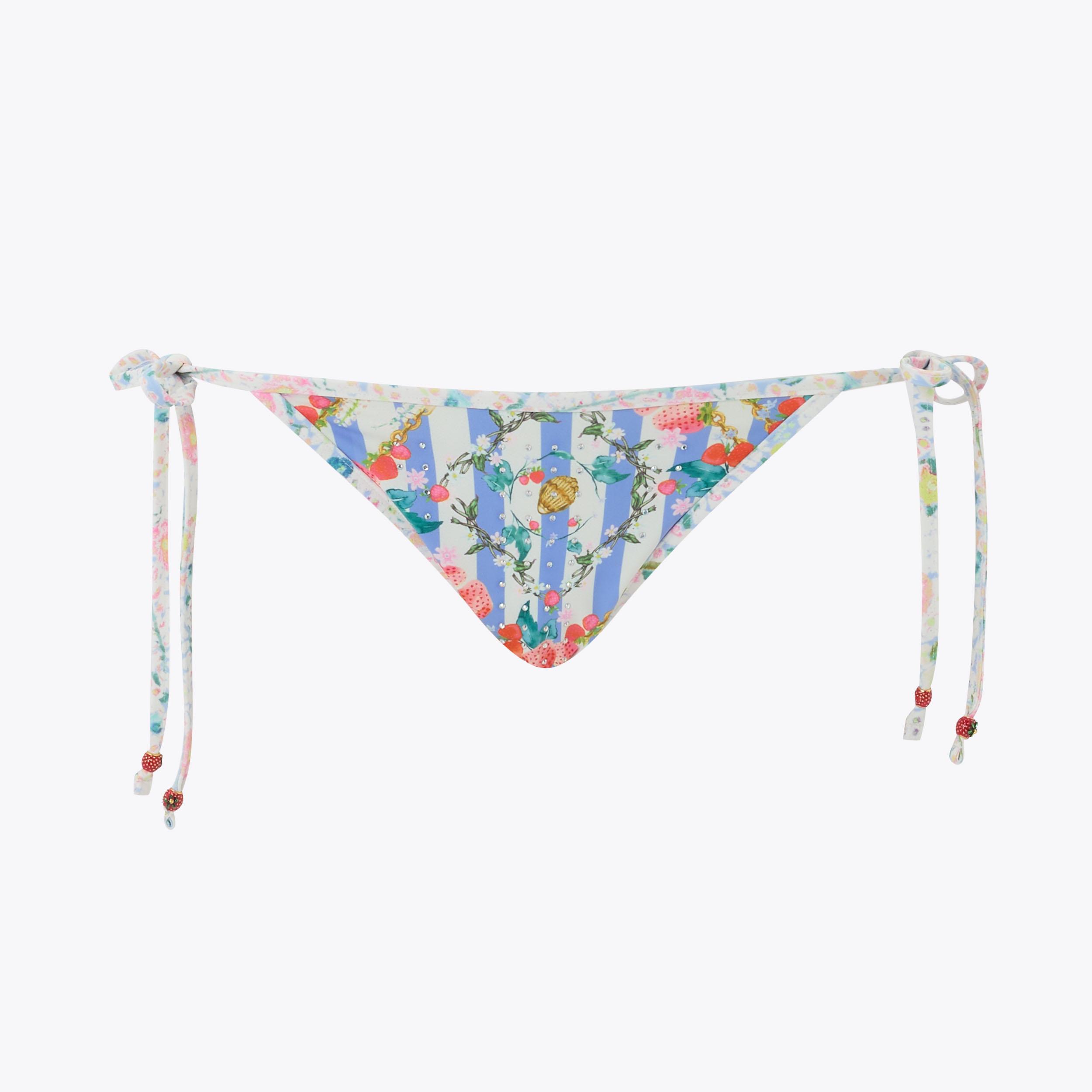 KENSINGTON GEM S BRIEFS Blue Stripe Bikini Bottoms by KURT GEIGER LONDON