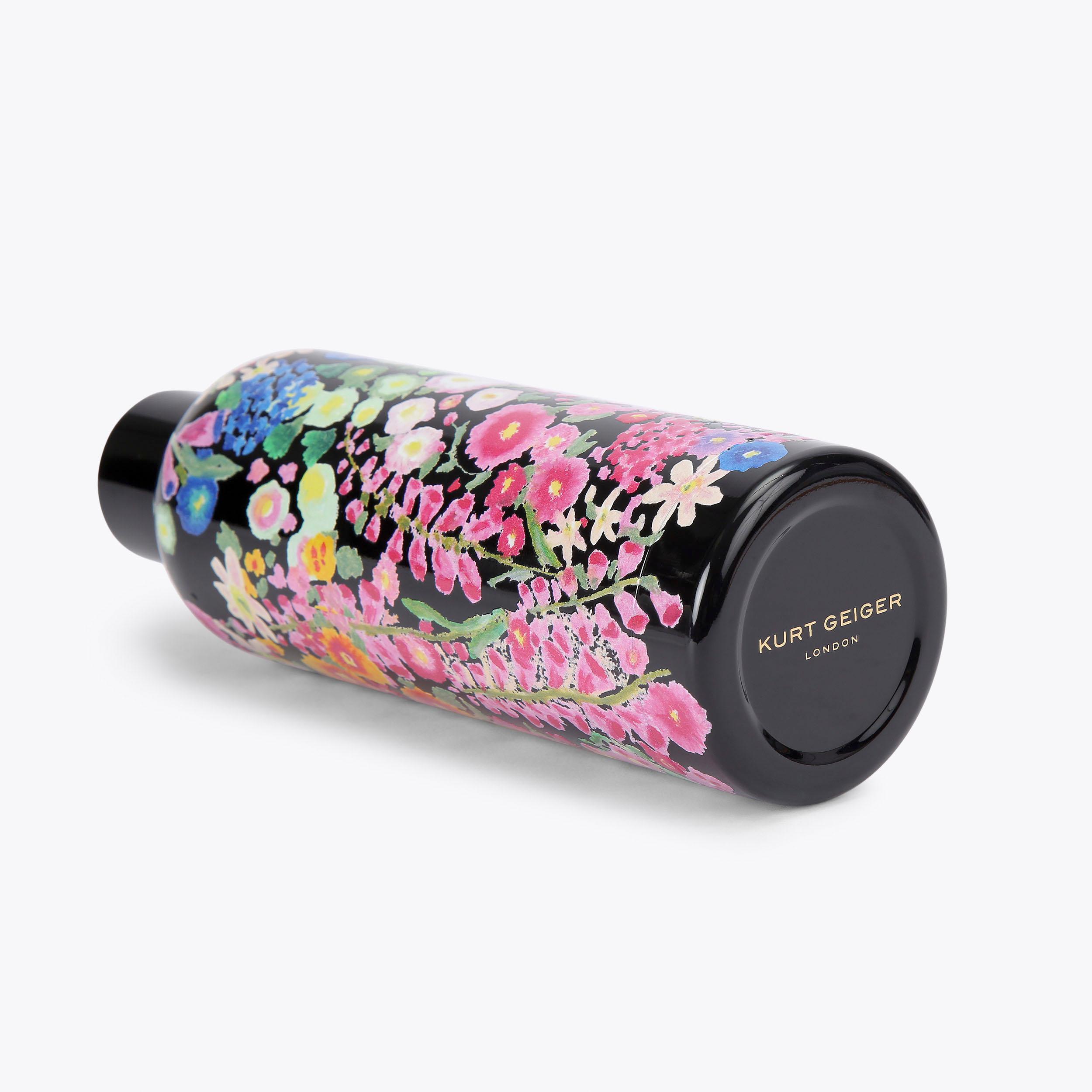 KGL WATER BOTTLE DR Rainbow Floral Water Bottle by KURT GEIGER LONDON