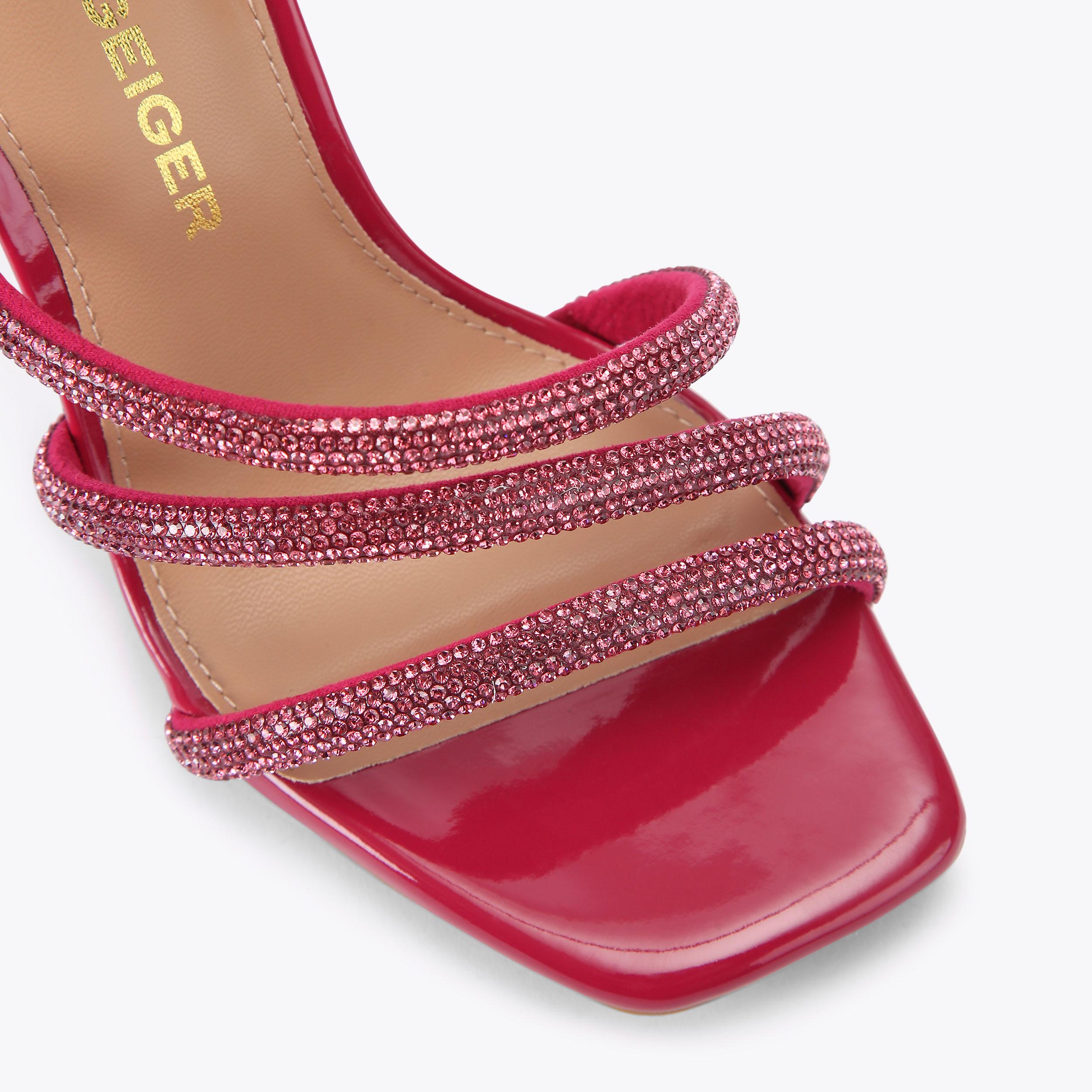 SAVANNA2 Pink Crystal Heel by KG KURT GEIGER
