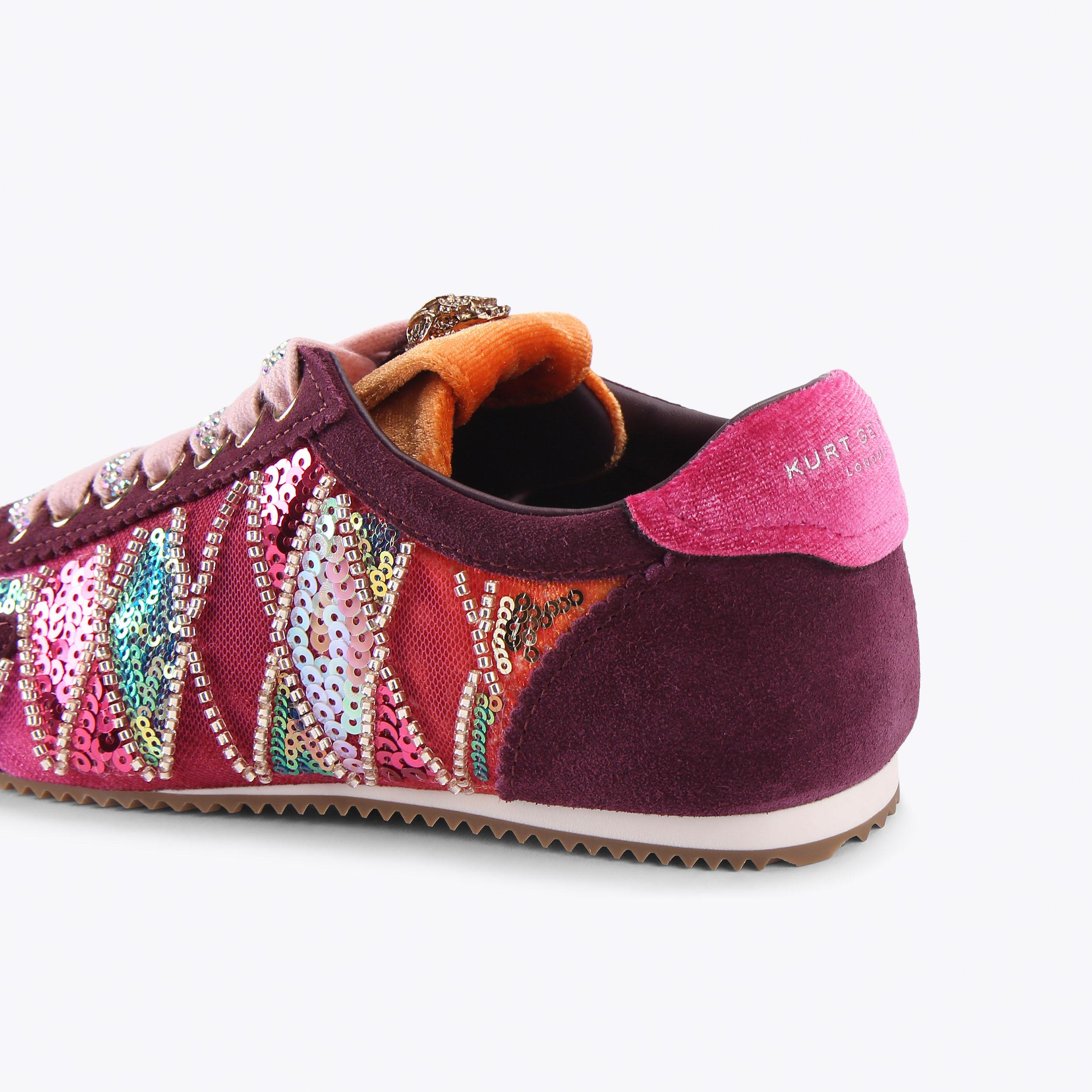 ISLINGTON SNEAKER Mesh Fabric Sequin Sneaker by KURT GEIGER LONDON