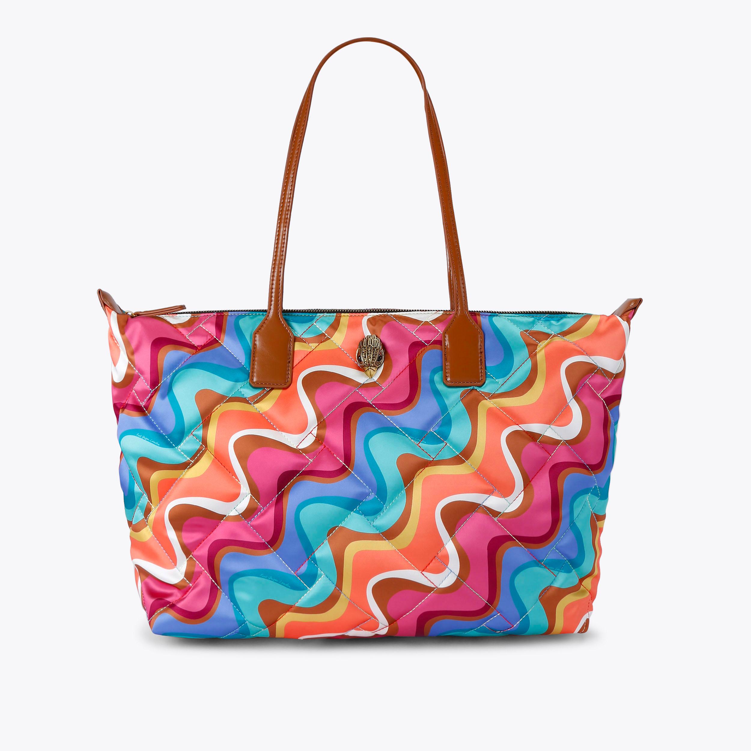 RECYCLED SHOPPER Rainbow Swirl Shopper Bag by KURT GEIGER LONDON