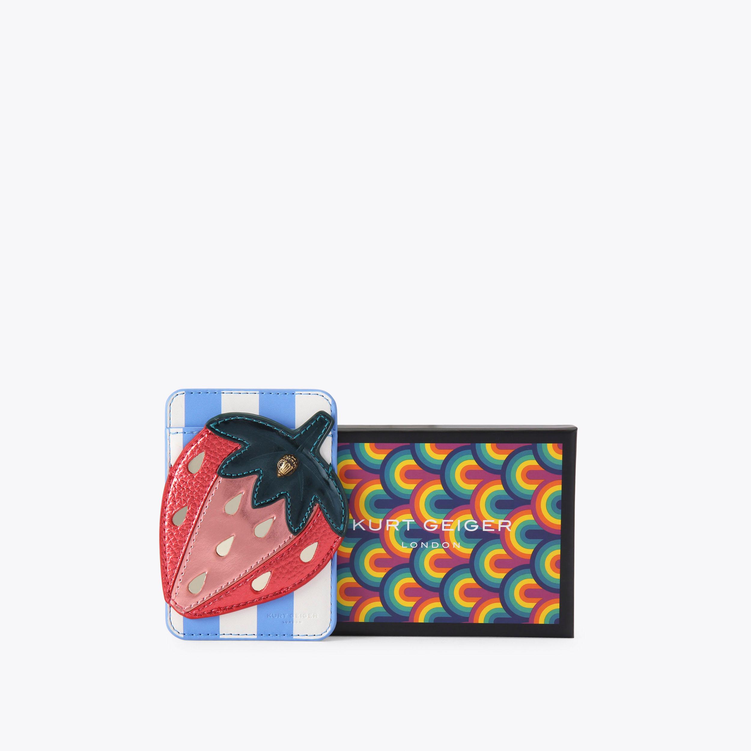CARD STRAWBERRY STICKER Strawberry Credit Card Phone Wallet by KURT ...