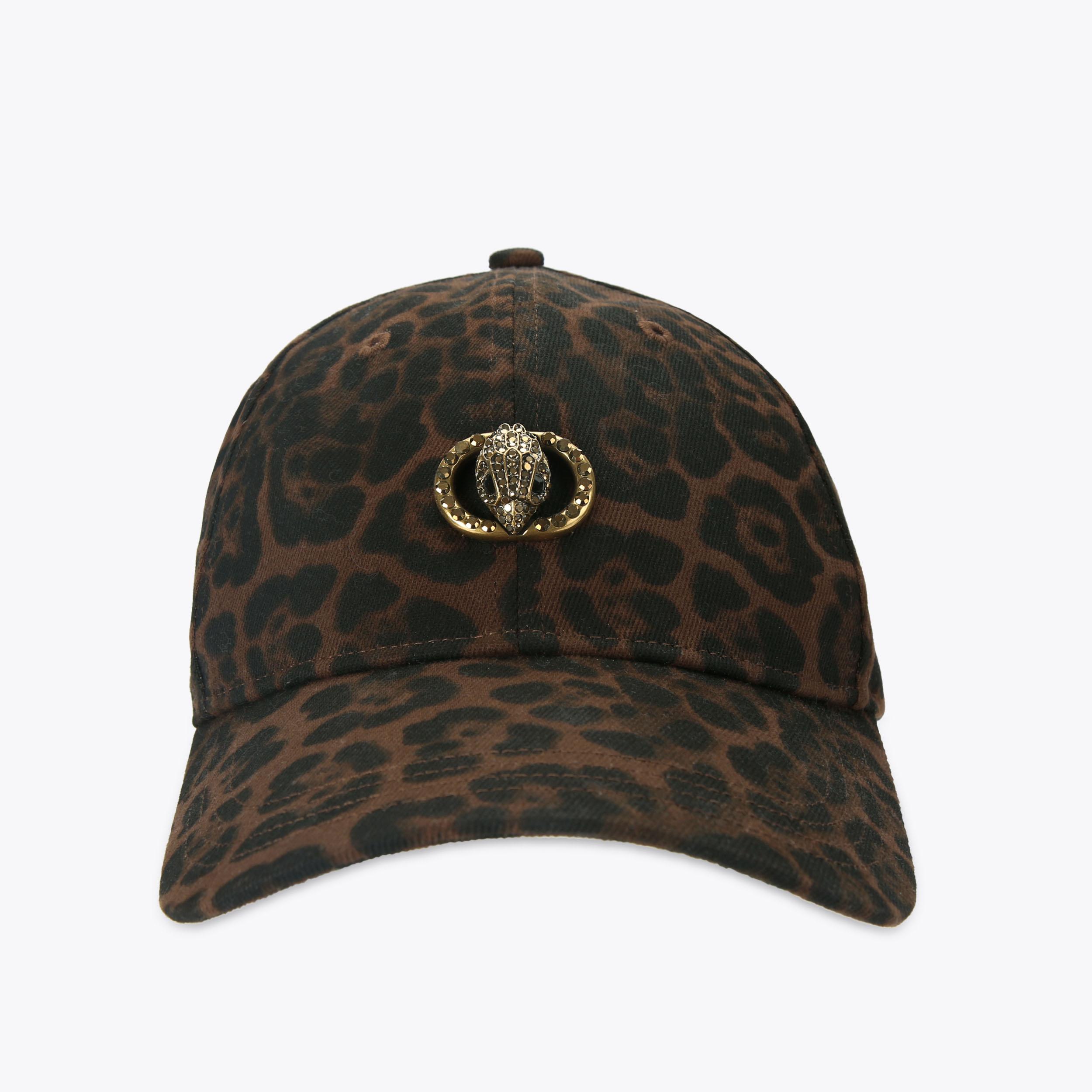 CHELSEA CAP Leopard Print Cap by KURT GEIGER LONDON