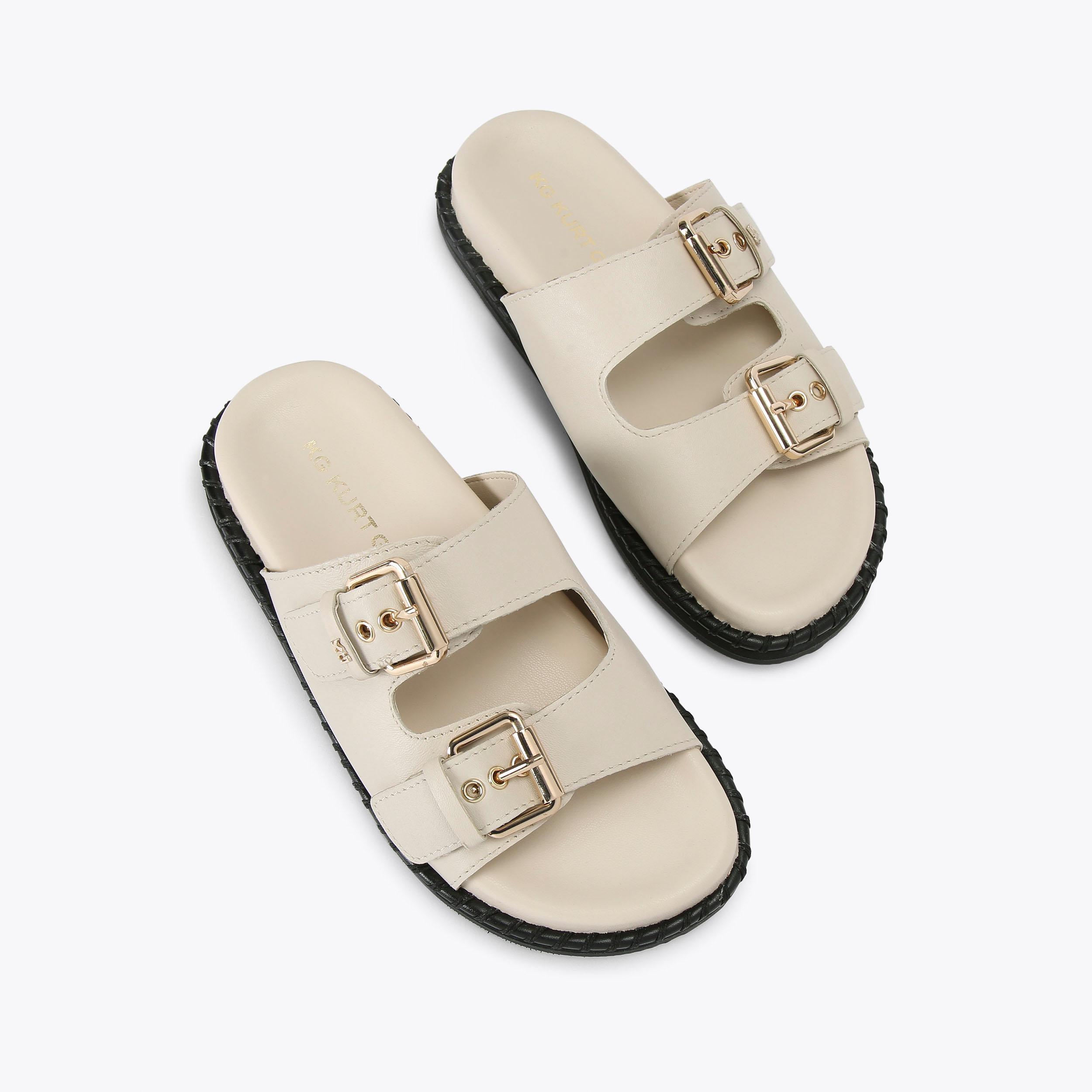 POSIE Bone Leather Slip On Sandal by KG KURT GEIGER