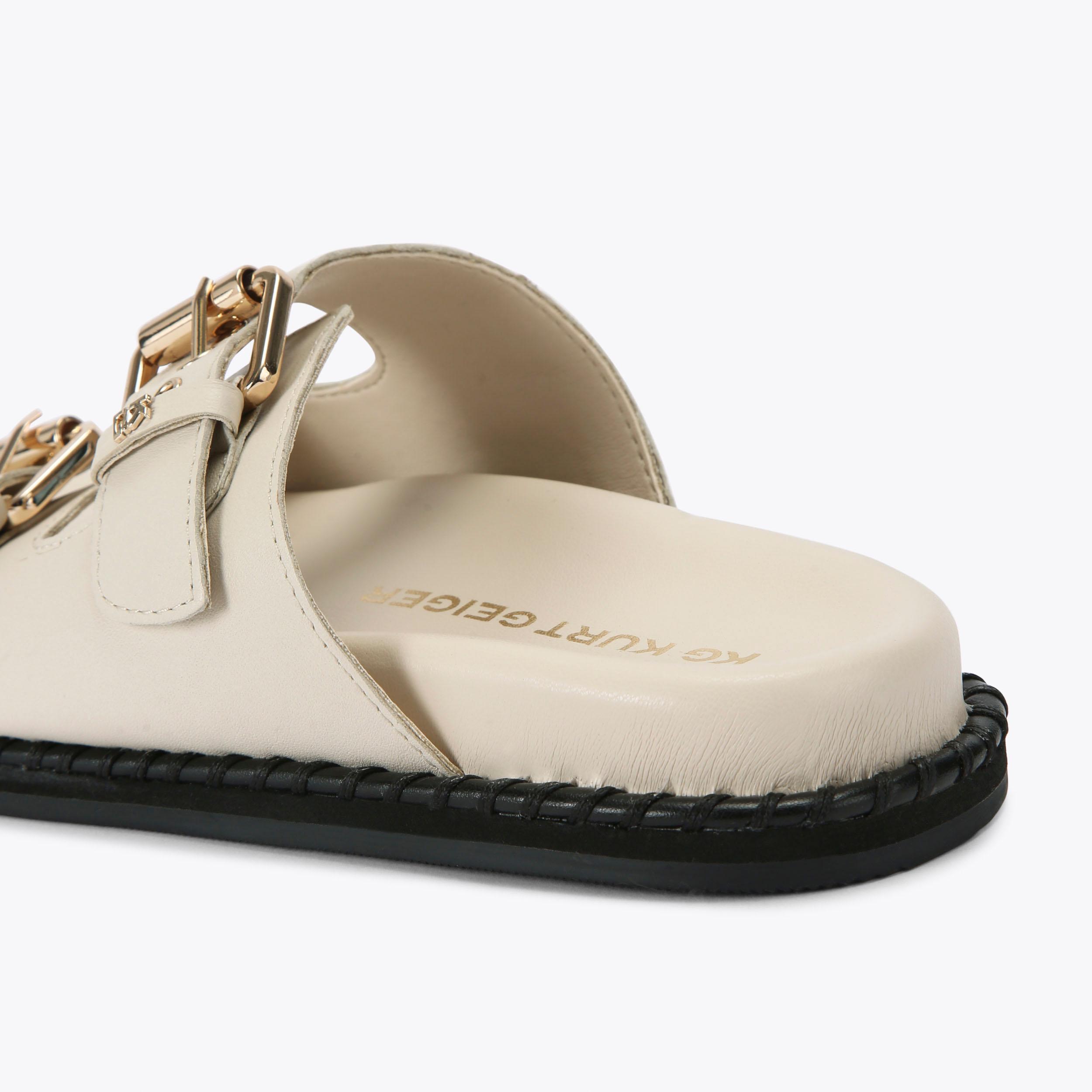 POSIE Bone Leather Slip On Sandal by KG KURT GEIGER