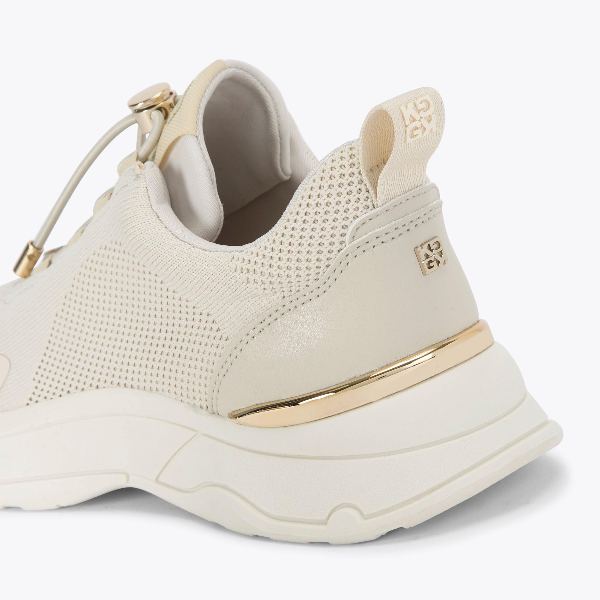 LINK TOGGLE Bone Knitted Sneaker by KG KURT GEIGER