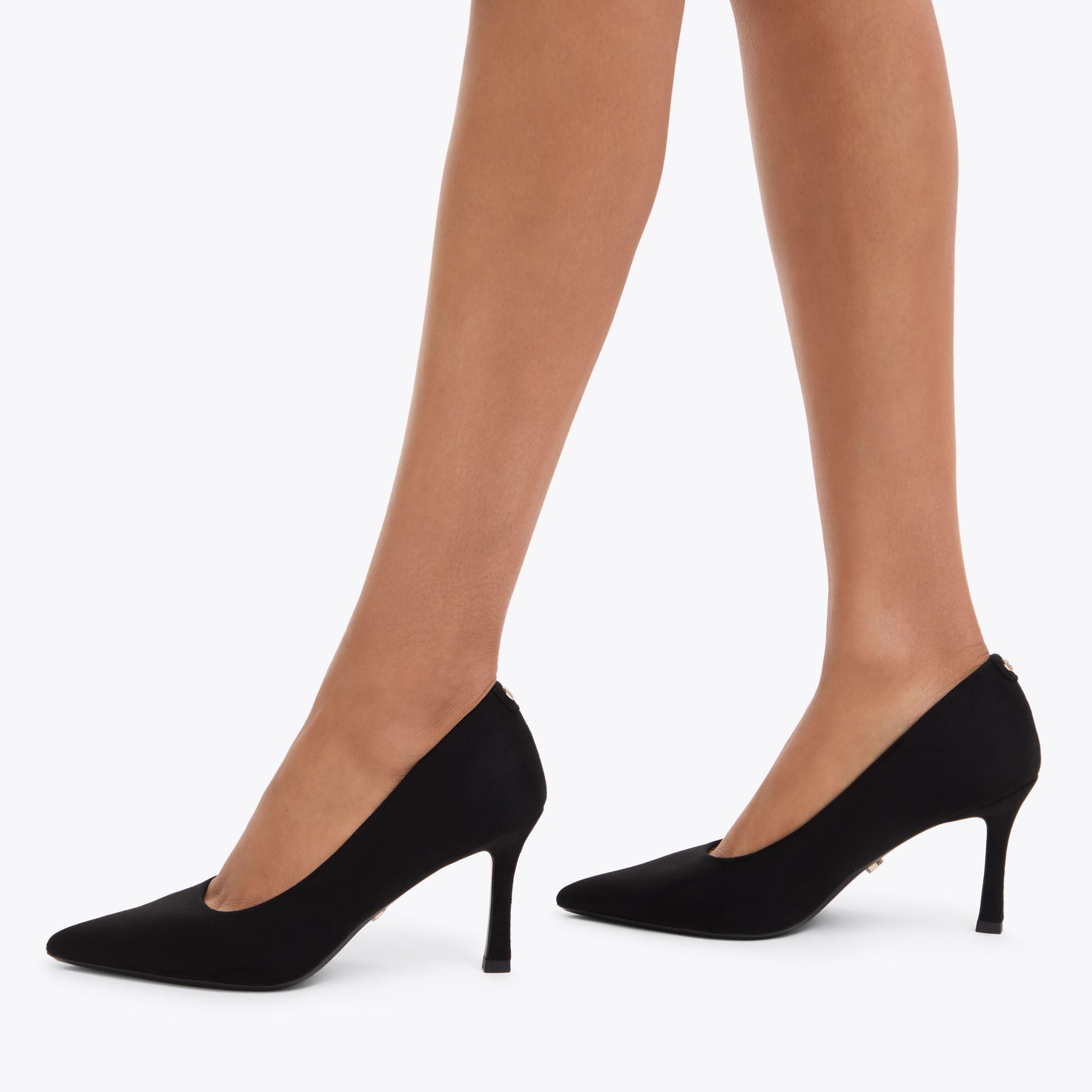 CORLETTA COURT Black Microsuede Court Heel by CARVELA
