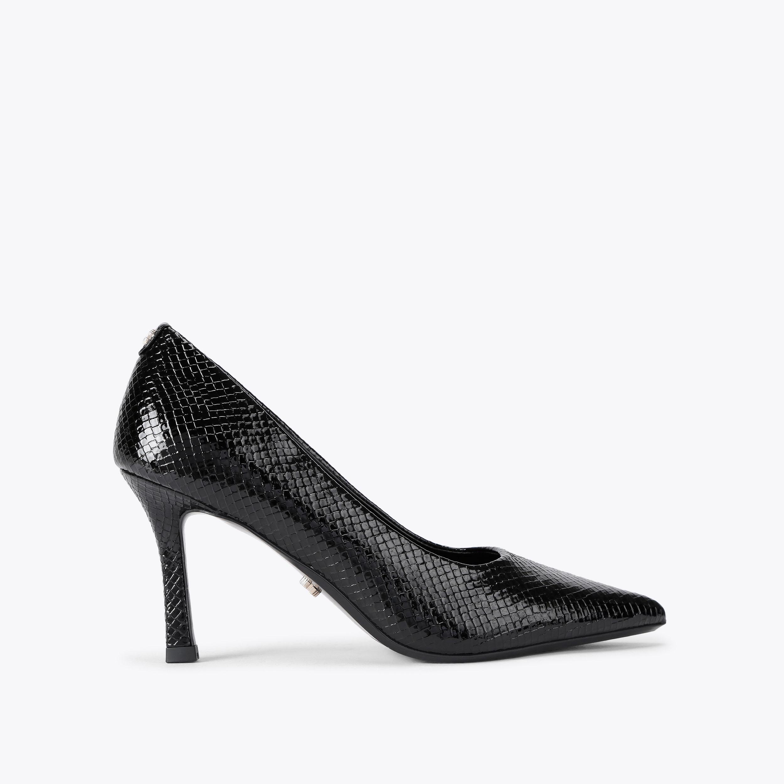 CORLETTA COURT Black Microsuede Court Heel by CARVELA
