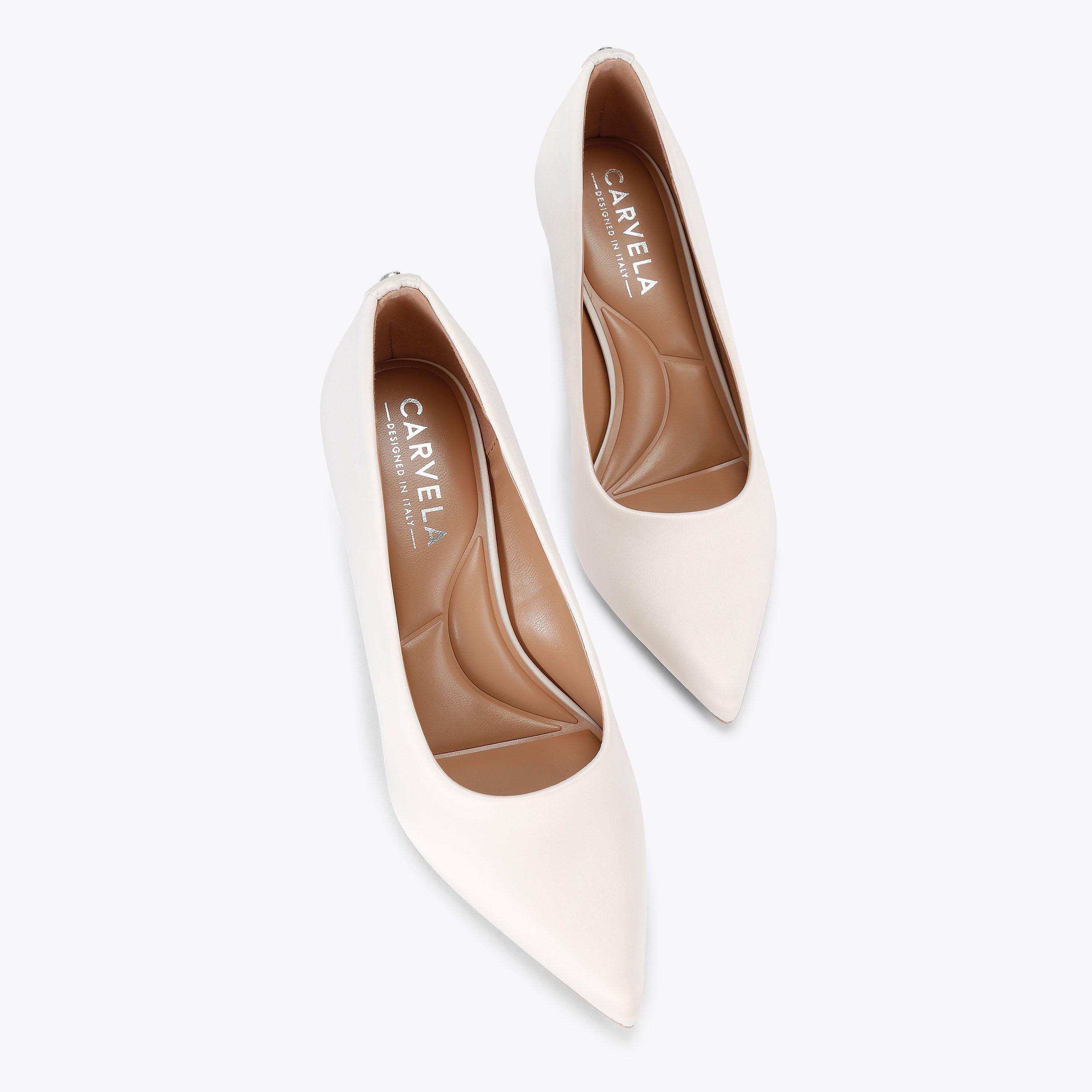 CORLETTA COURT White Satin Court Heel by CARVELA
