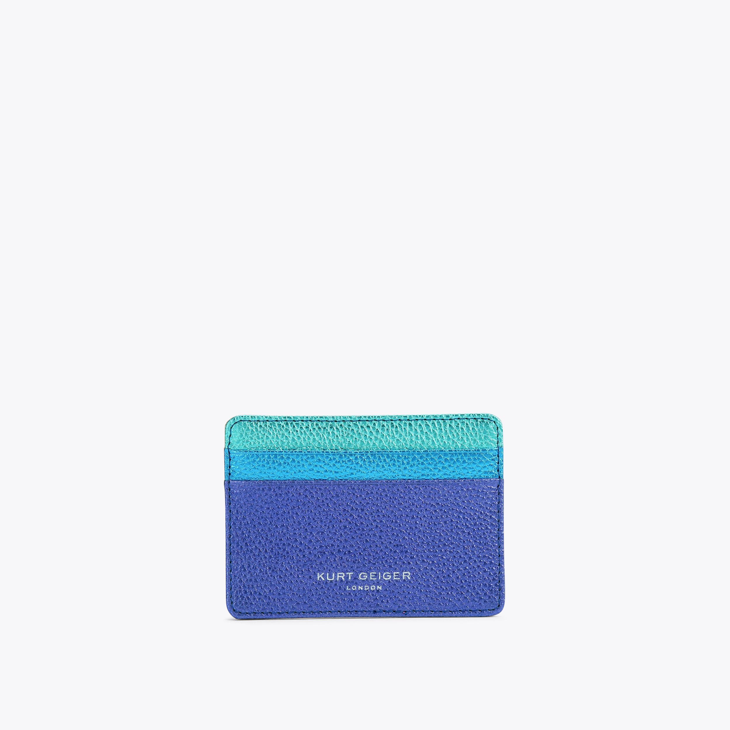 LEATHER CARD HOLDER Rainbow Leather Card Holder by KURT GEIGER LONDON