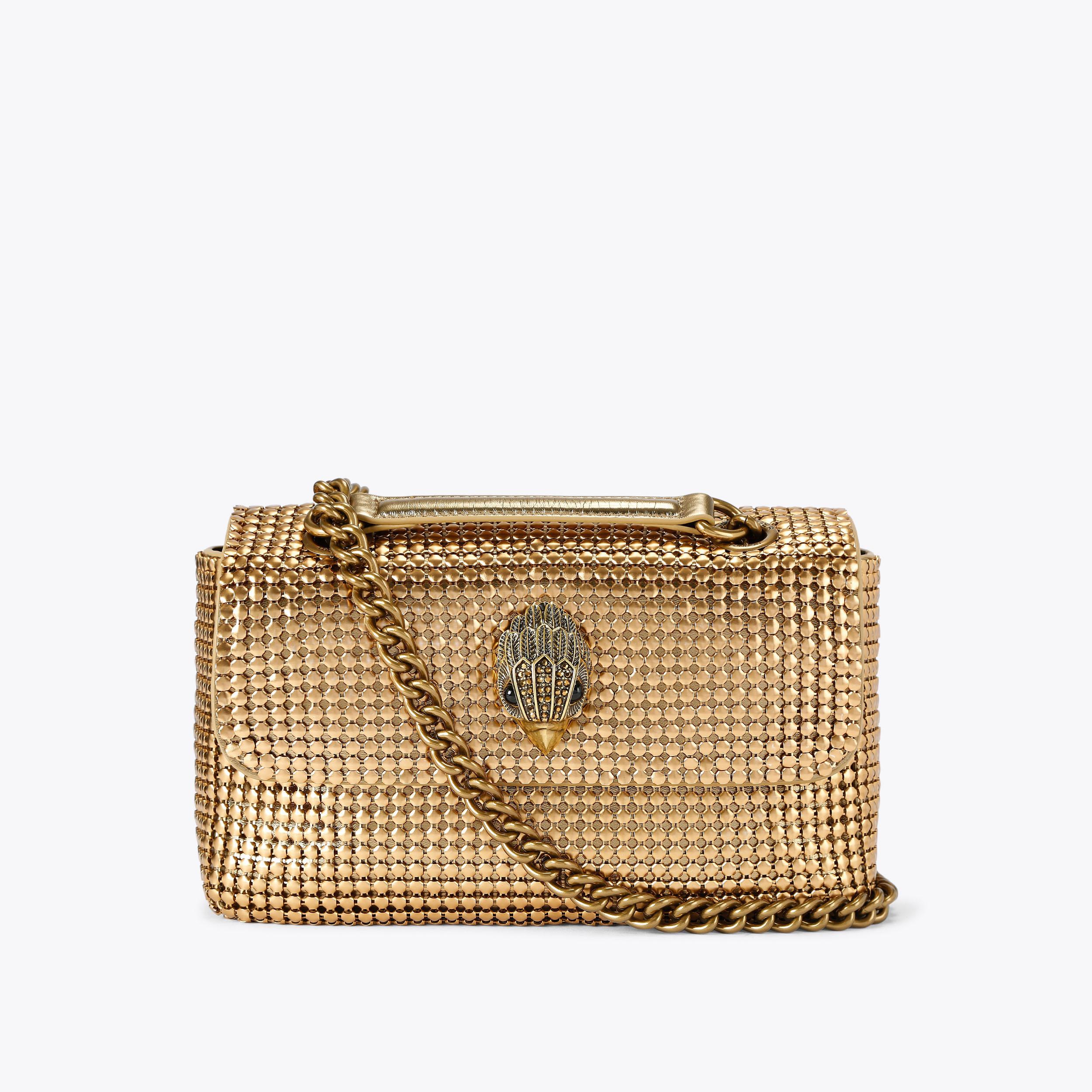 KENSINGTON CHAINMAIL Bronze Chainmail Shoulder Bag by KURT GEIGER LONDON