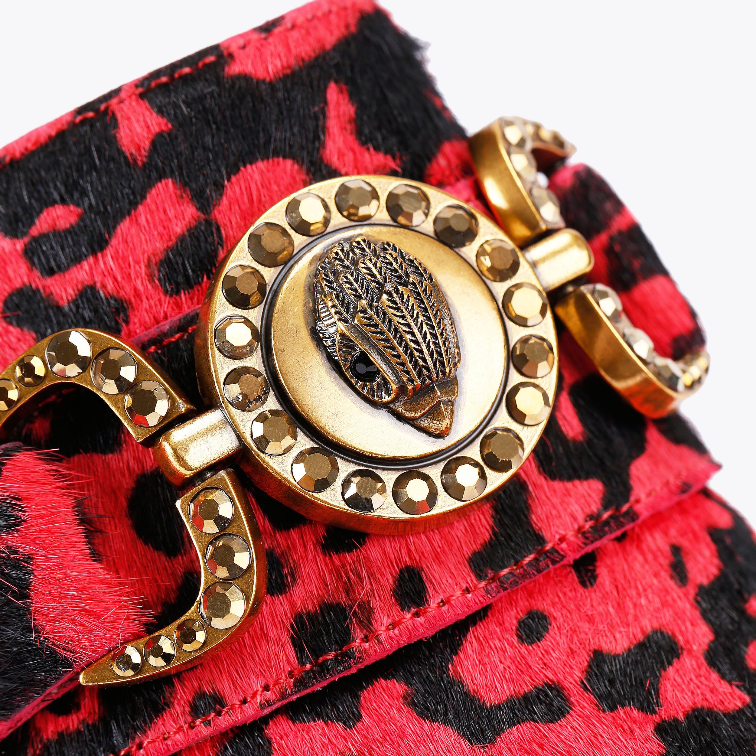 MANSION CLOG Printed Suede Leather Clog by KURT GEIGER LONDON