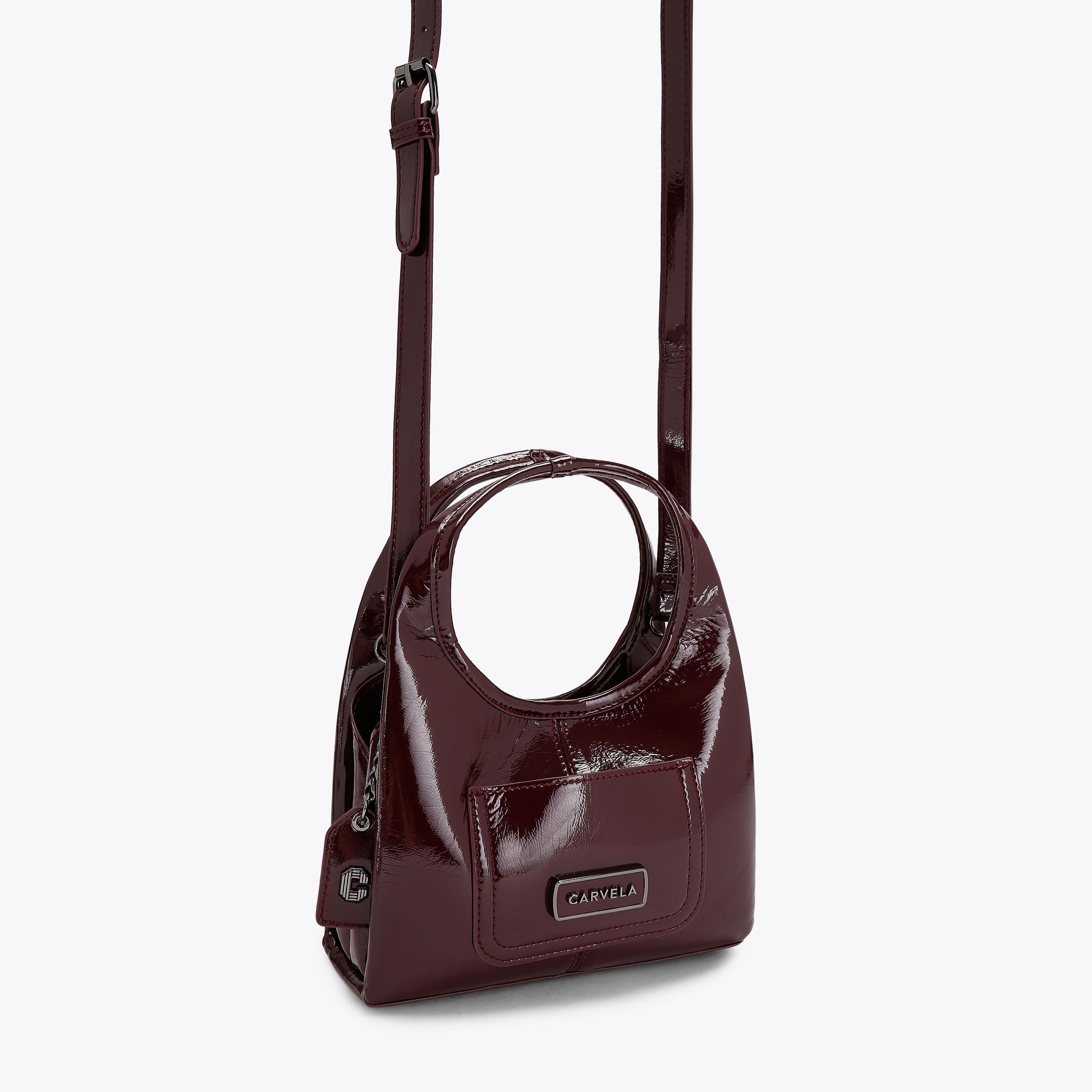 MILANO MICRO Maroon Patent Leather Alternative by CARVELA