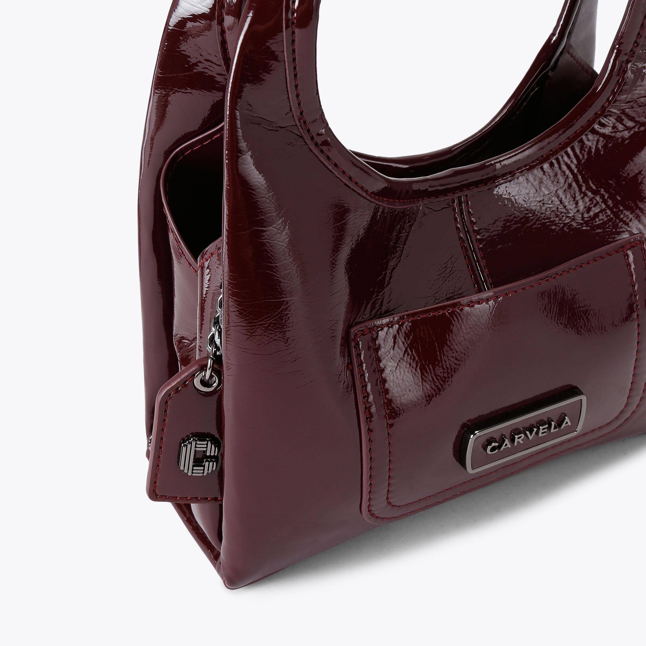 MILANO MICRO Maroon Patent Leather Alternative by CARVELA