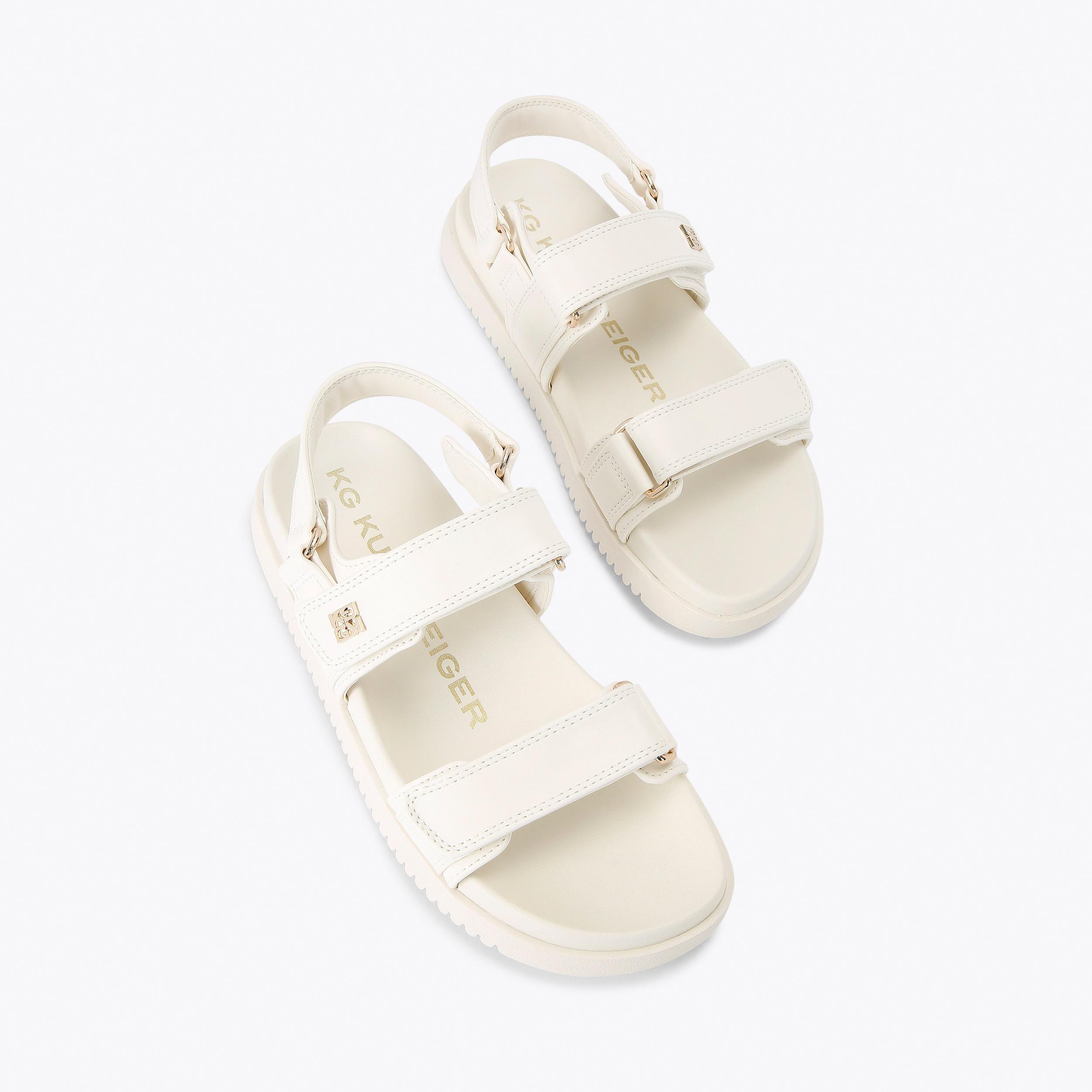 RORY2 Bone Velcro Sandal by KG KURT GEIGER