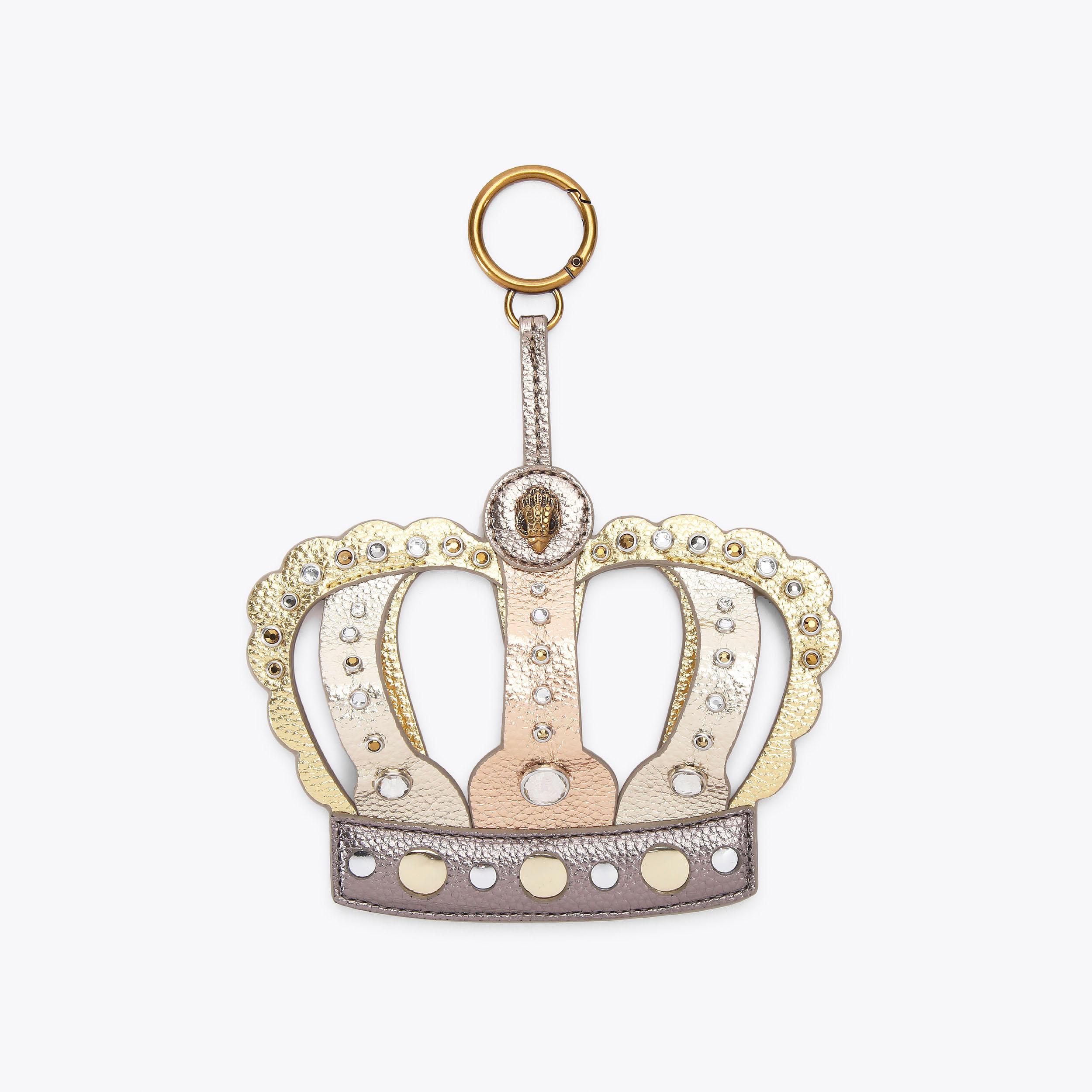 CROWN CHARM Metallic 3D Crown Charm by KURT GEIGER LONDON