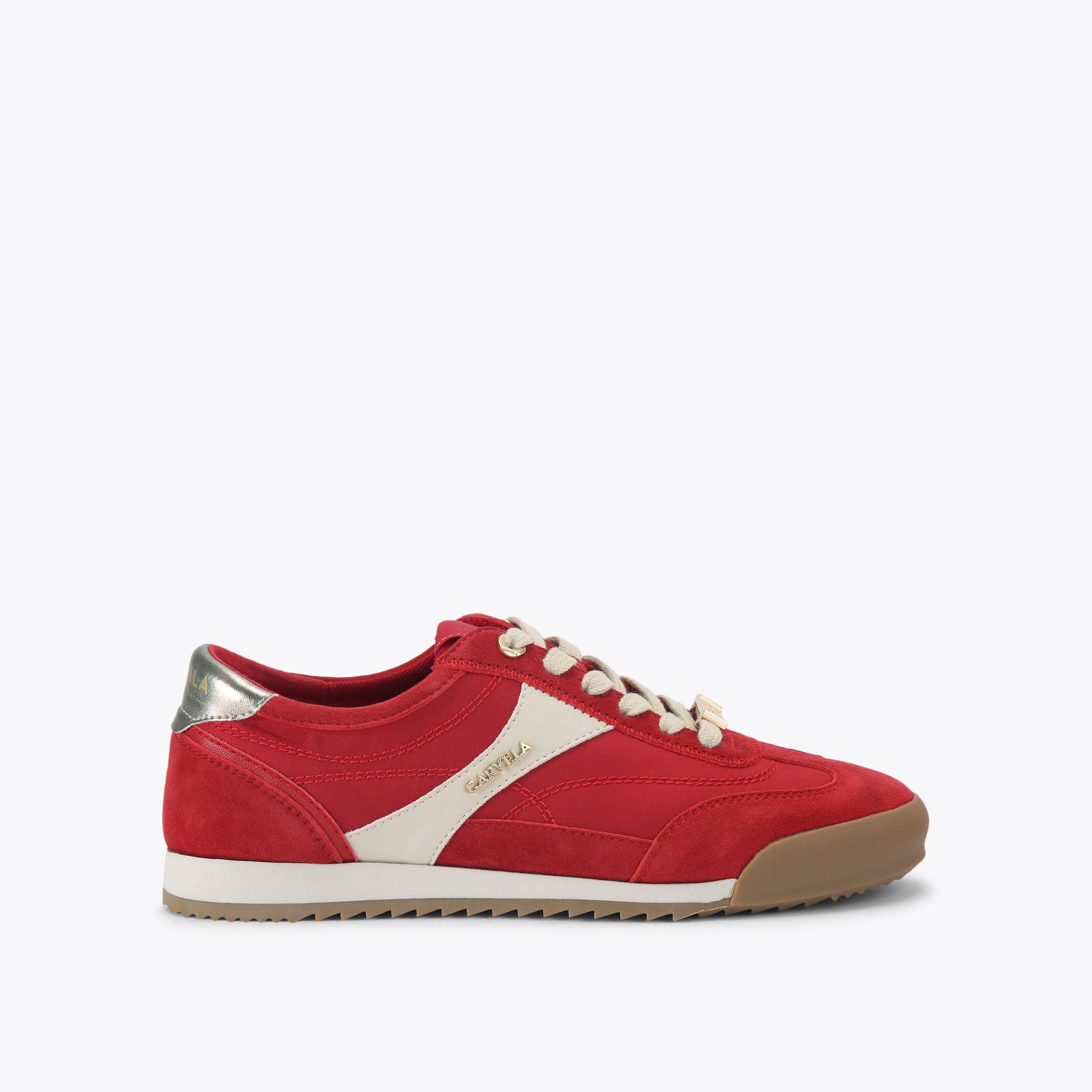 COSTA Red Nylon Trainers by CARVELA