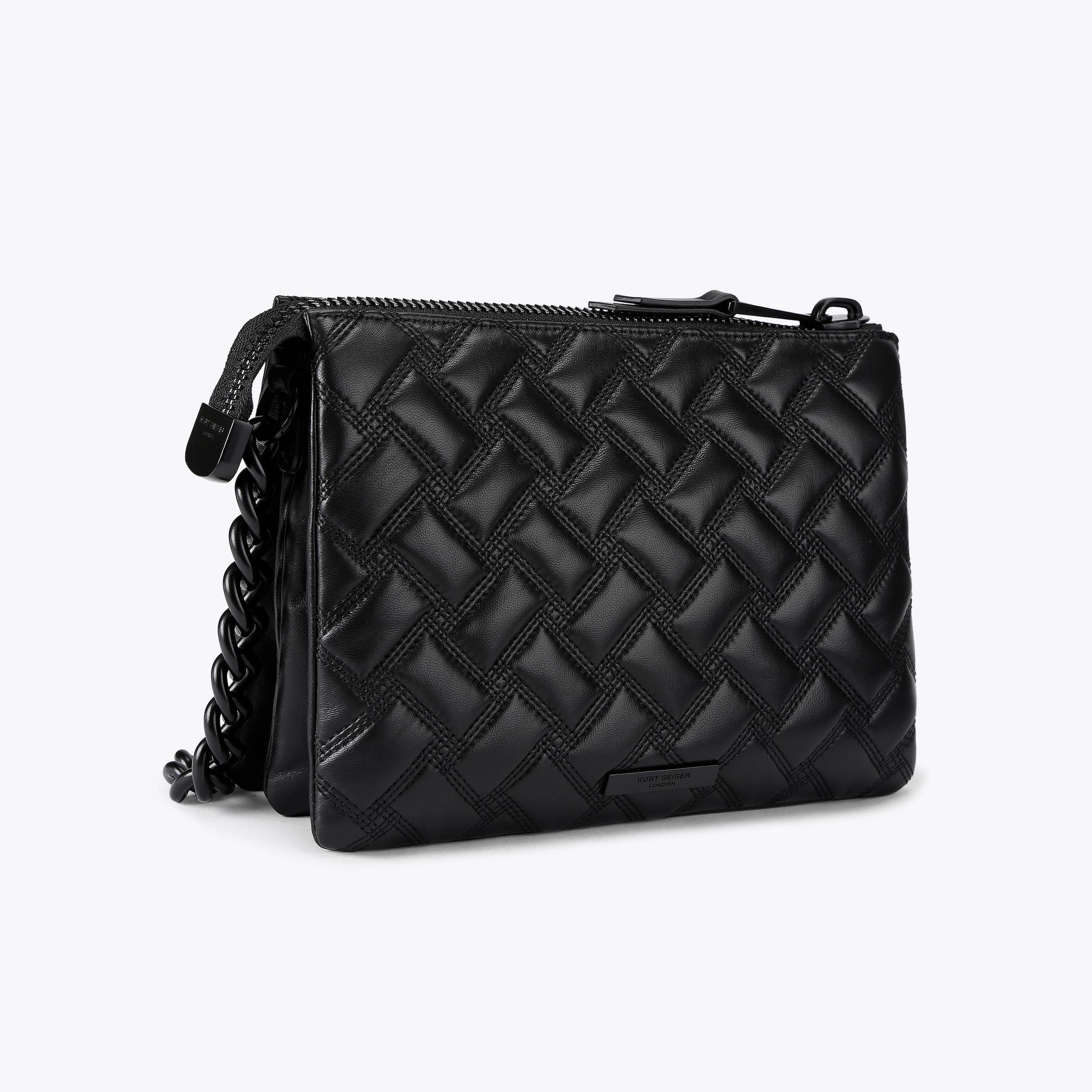 KENSINGTON PUFF 3 POUCH D Leather Drench Pouch Puff Bag by KURT GEIGER ...