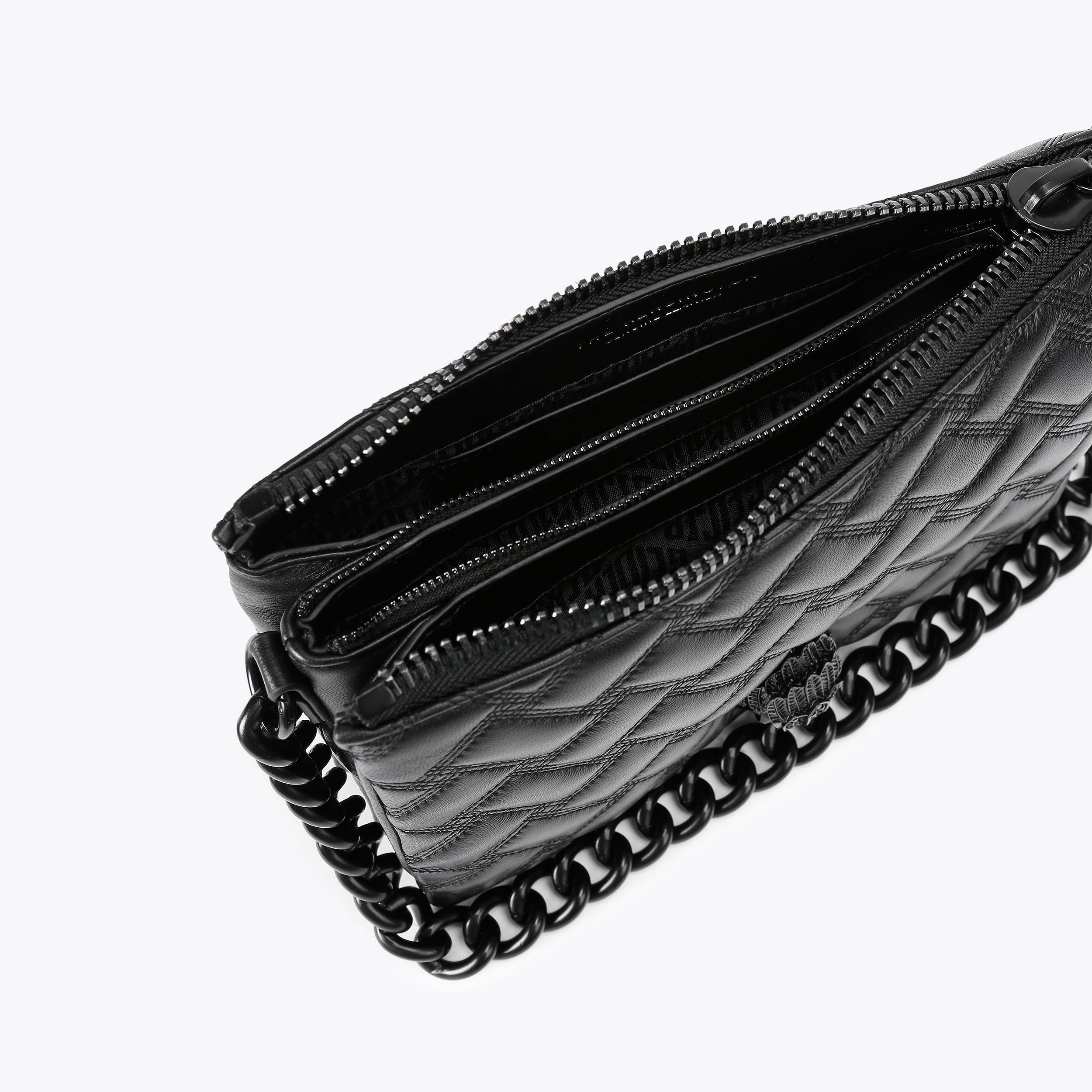 KENSINGTON PUFF 3 POUCH D Leather Drench Pouch Puff Bag by KURT GEIGER ...