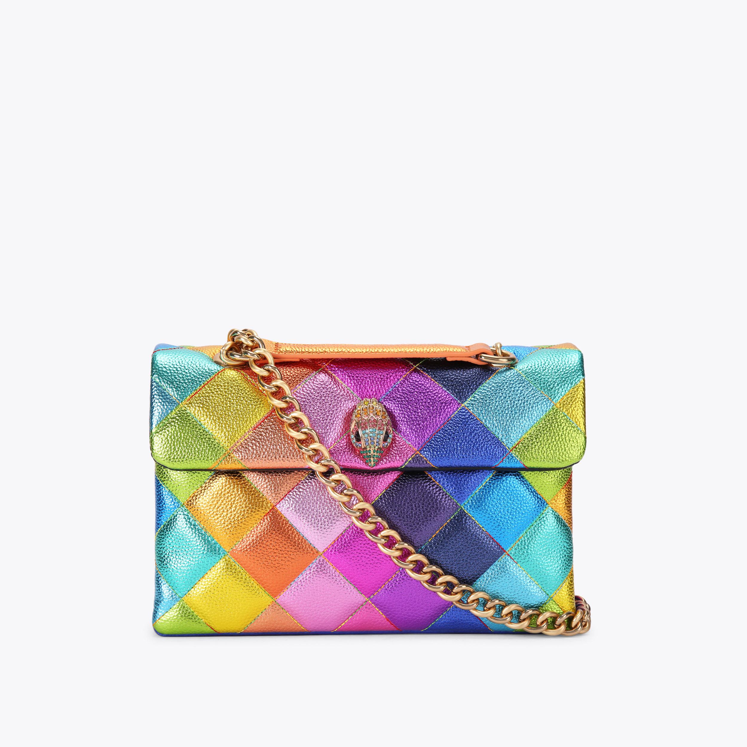KENSINGTON BAG P Pebble Grain Diamond Shoulder Bag by KURT GEIGER LONDON