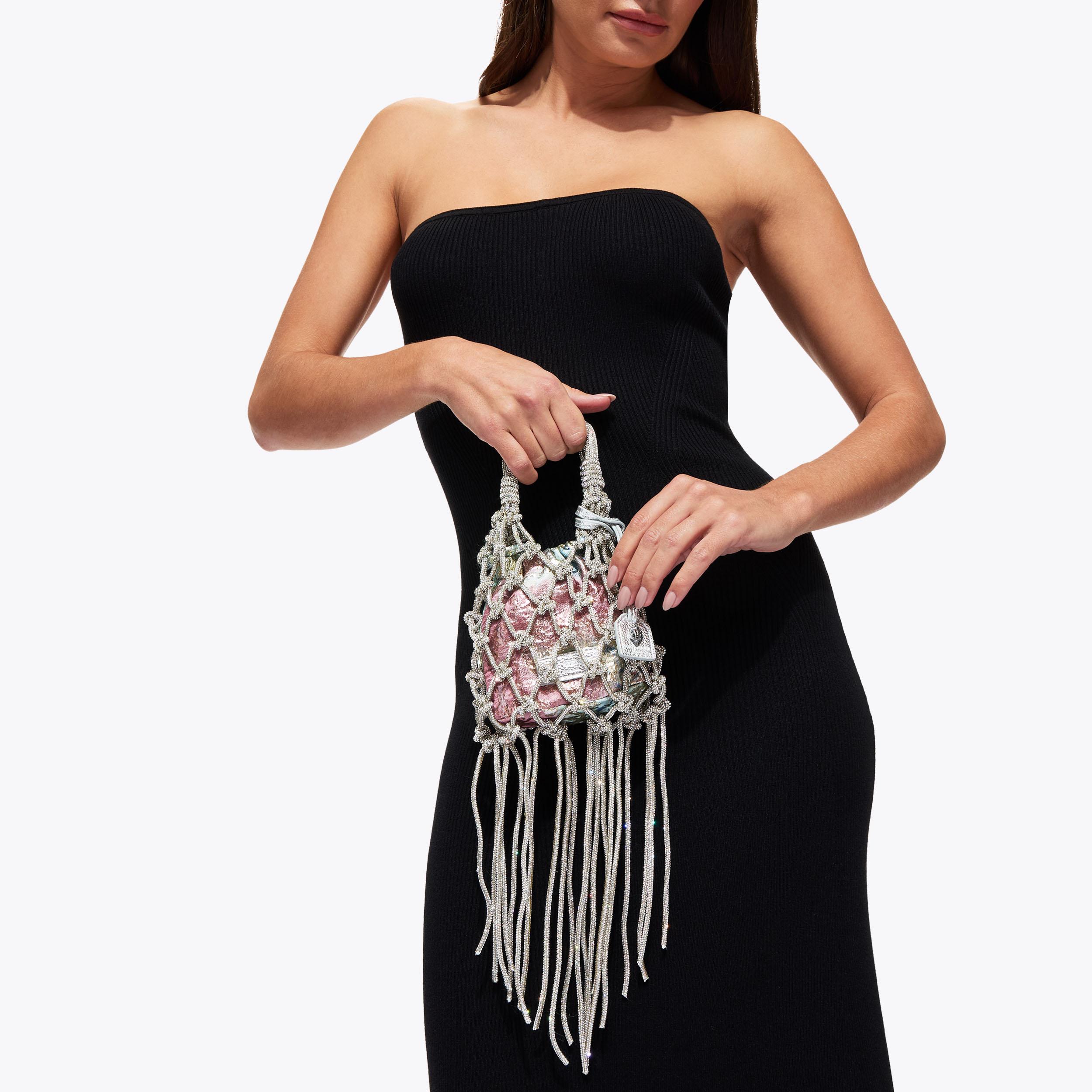 MINI MACRAME CRYSTAL BAG Crystal Macrame Cross Body Bag by Kurt Geiger ...