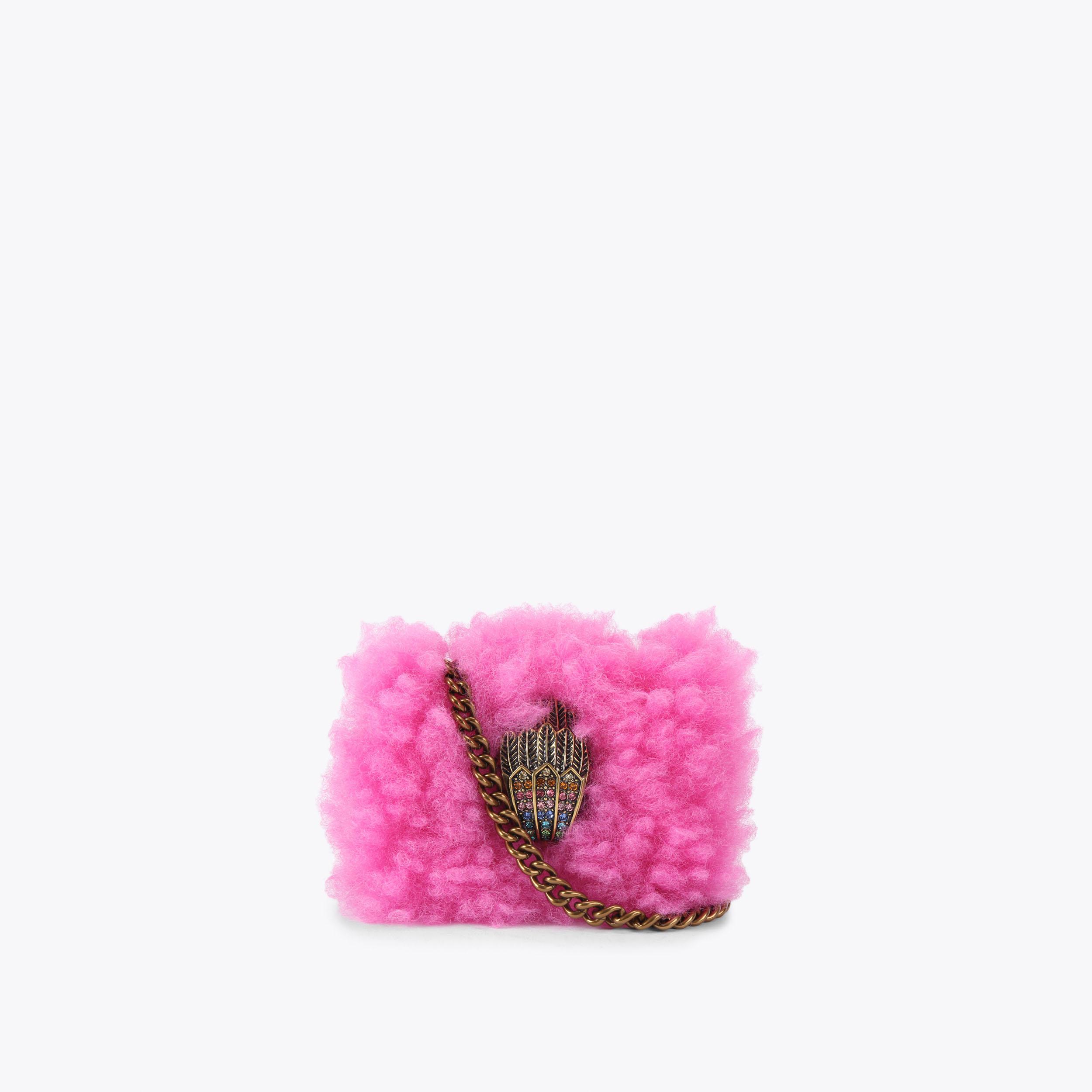 MICRO KENSINGTON EAGLE Borg Pink Micro Cross Body Bag by KURT GEIGER LONDON