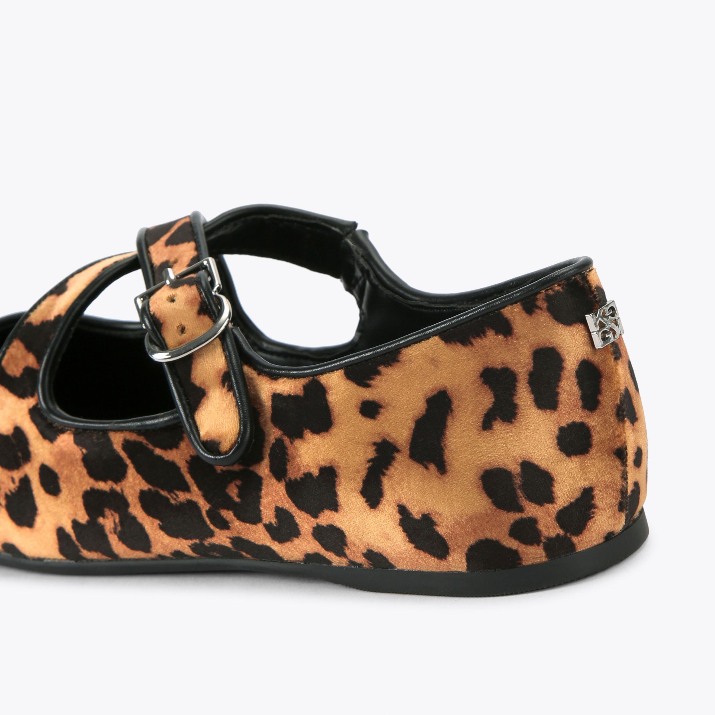 NATALIA Leopard Print Velvet Ballet Flat by KG KURT GEIGER