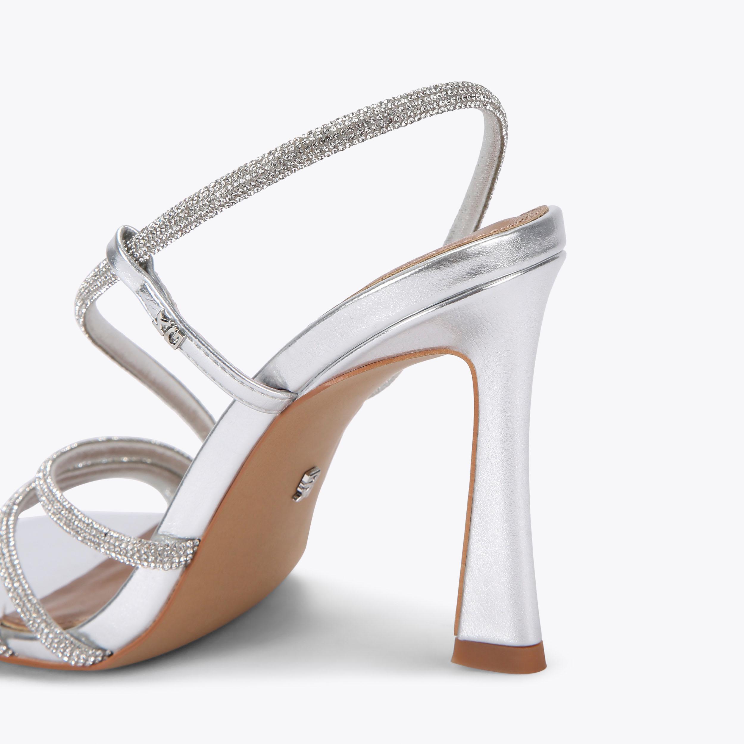 SWEETIE SANDAL GEM Silver Gem Sandal by KG KURT GEIGER