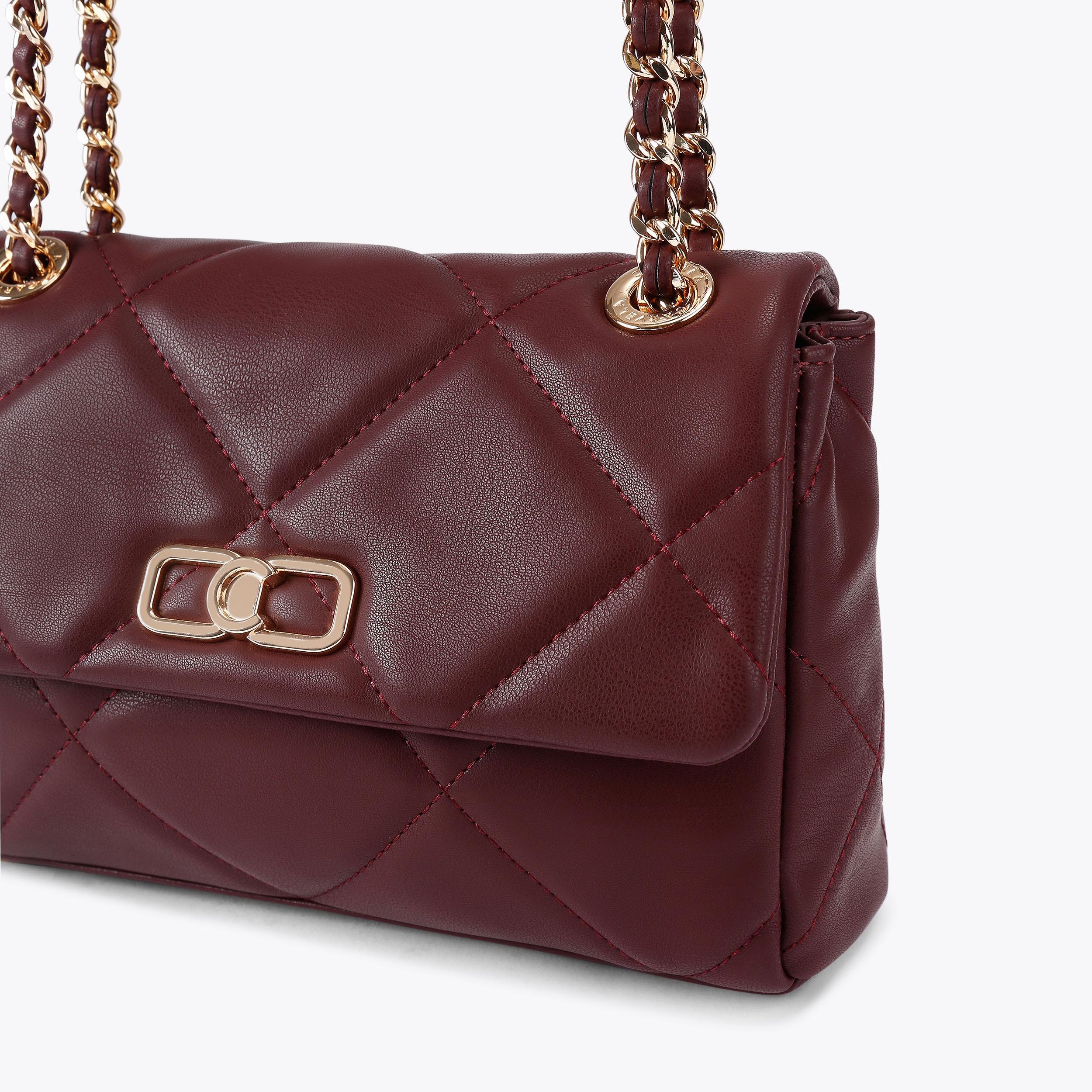 GINA SHOULDER BAG Maroon Shoulder Bag by CARVELA