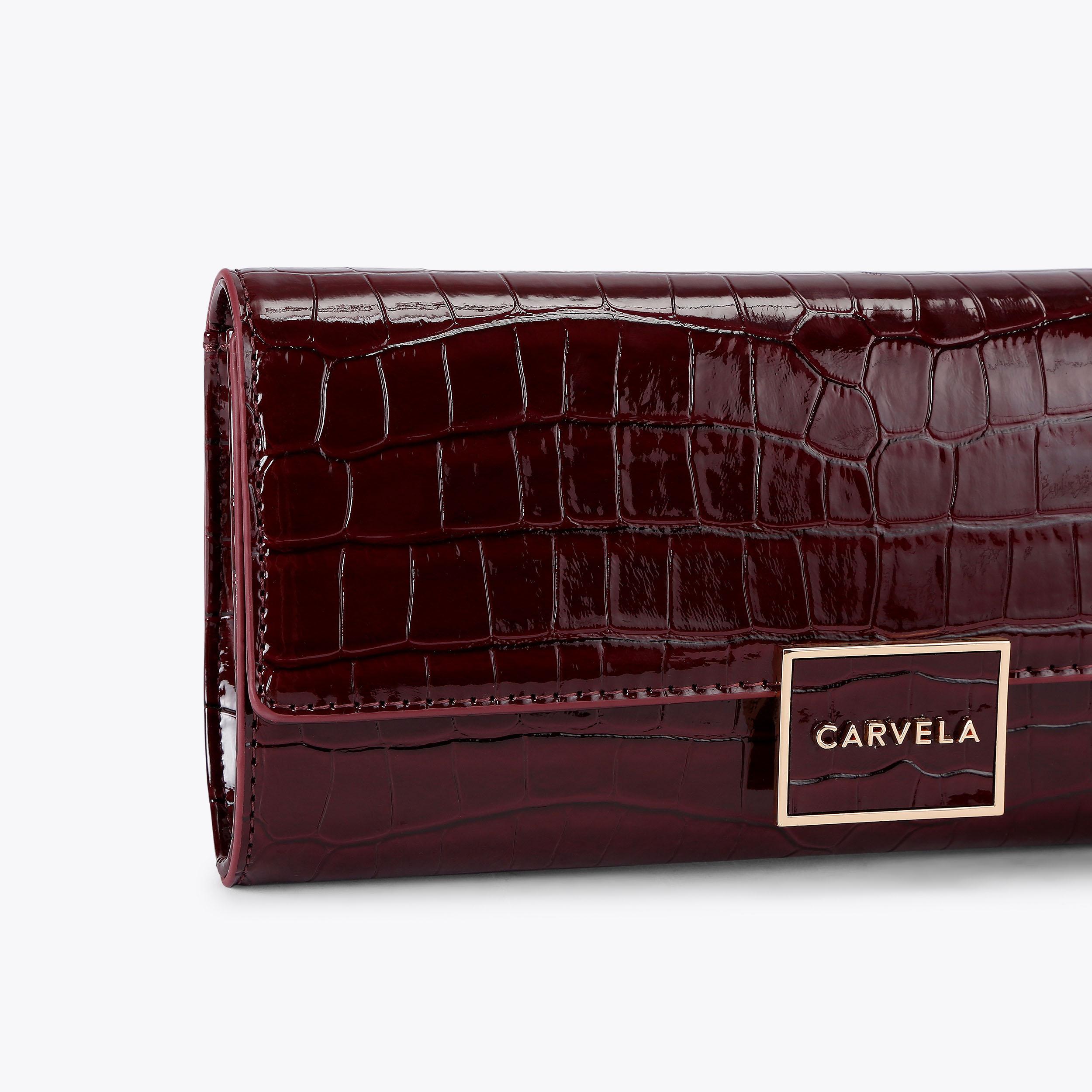 JESSICA CLUTCH Dark Red Clutch Bag by CARVELA