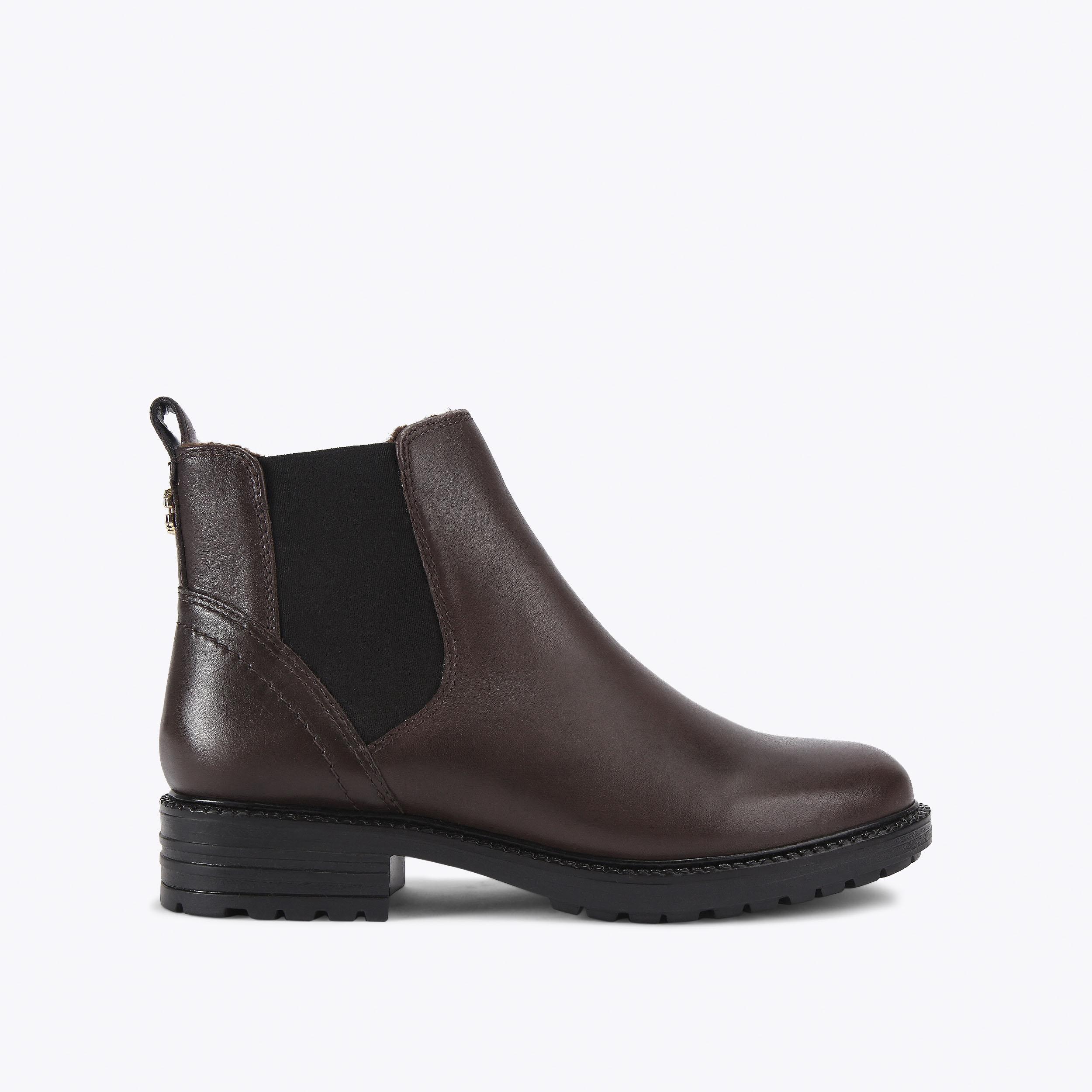 RUSS Brown Leather Chelsea Boot by CARVELA COMFORT