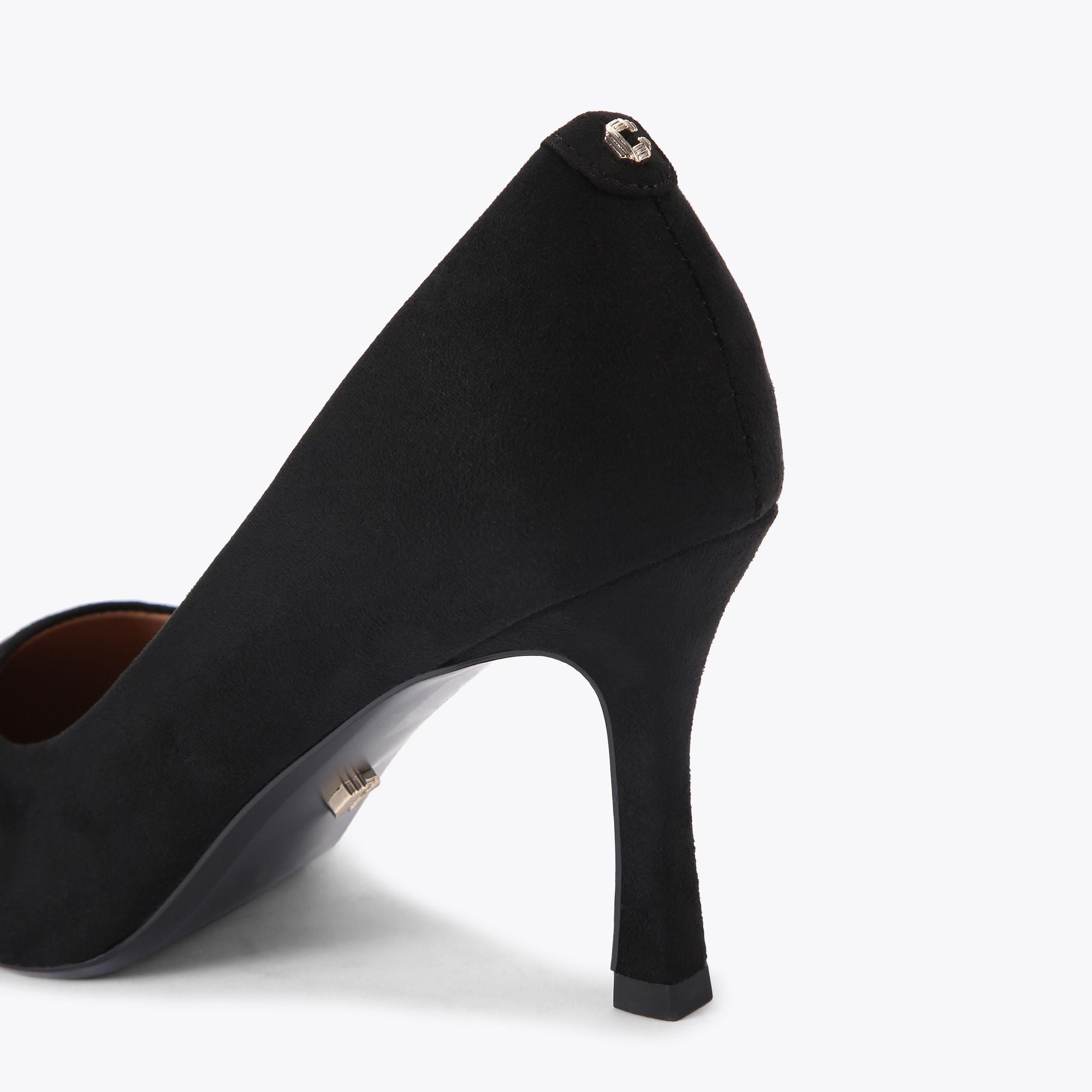 CORLETTA COURT WIDE FIT Black Microsuede Wide Fit Heel by CARVELA