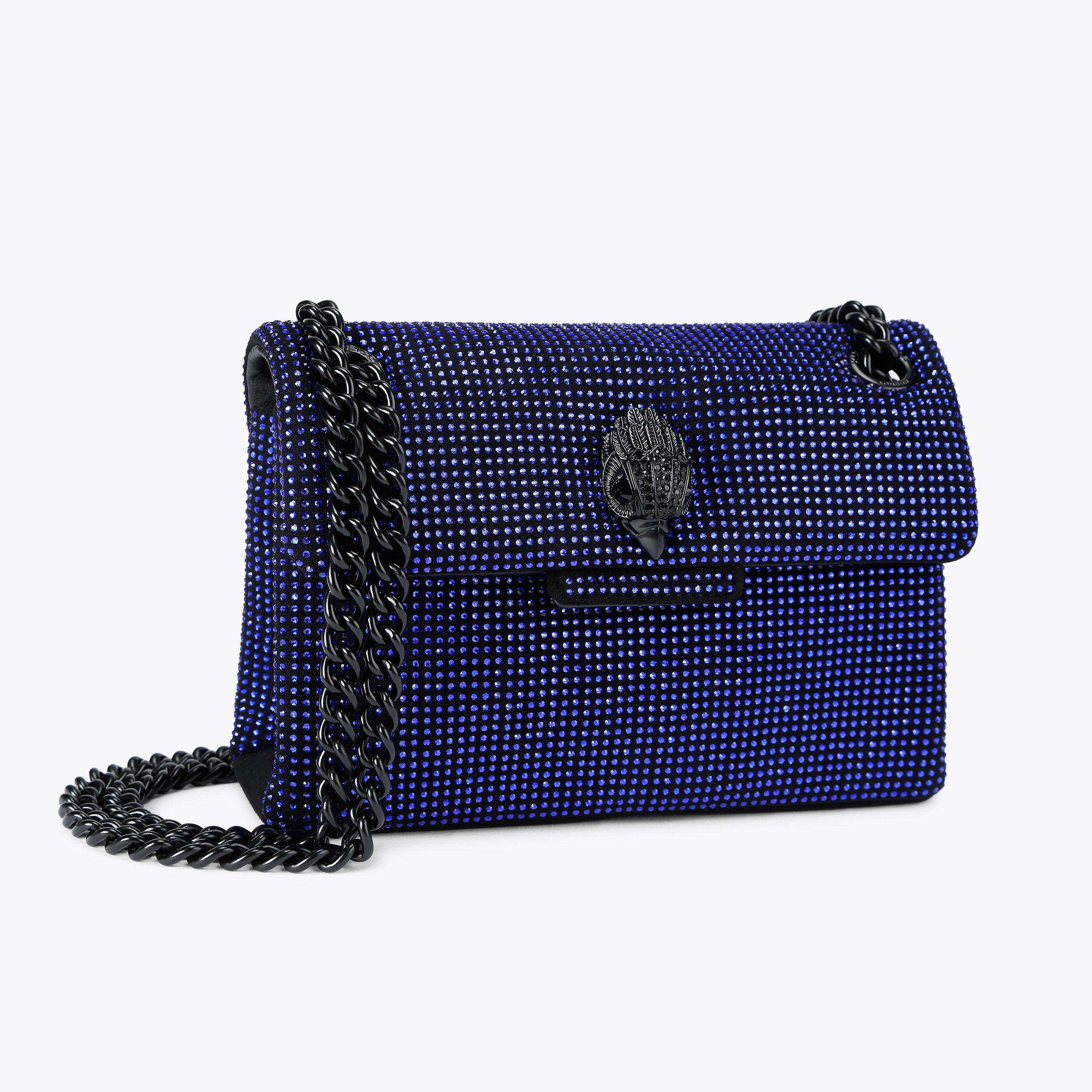 FABRIC MINI KENSINGTON DR Soft Black Crystal Bag by KURT GEIGER LONDON