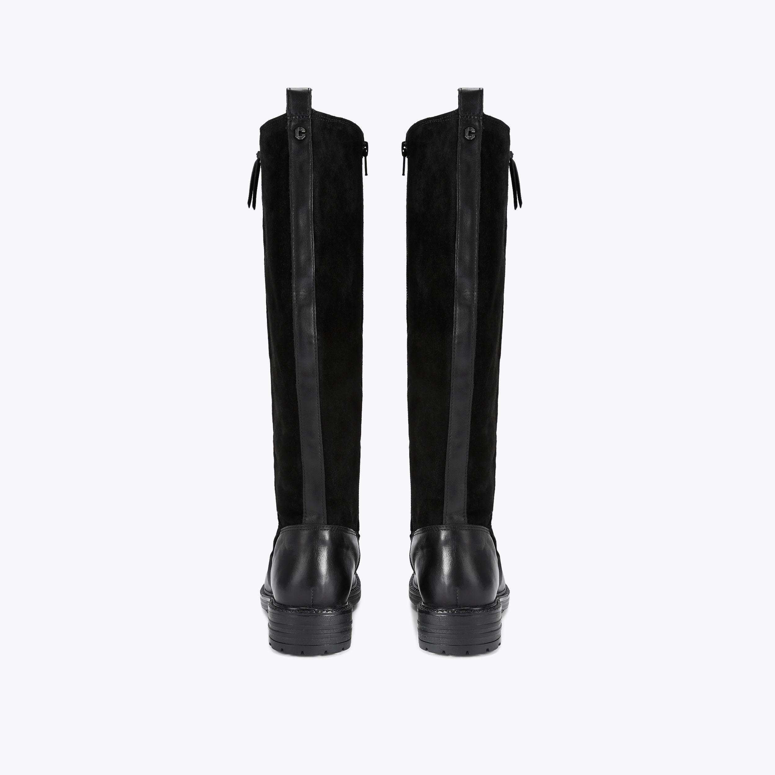 RUSS HIGH LEG Black Suede Knee High Boot by CARVELA COMFORT